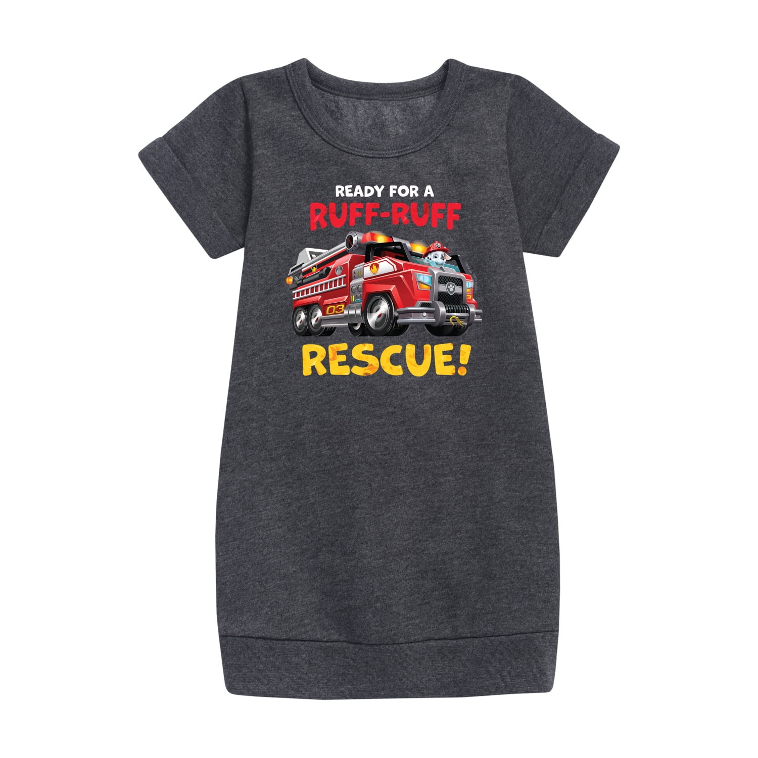Paw Patrol - Ruff Ruff Rescue -Toddler And Youth Girls Fleece Dress ...