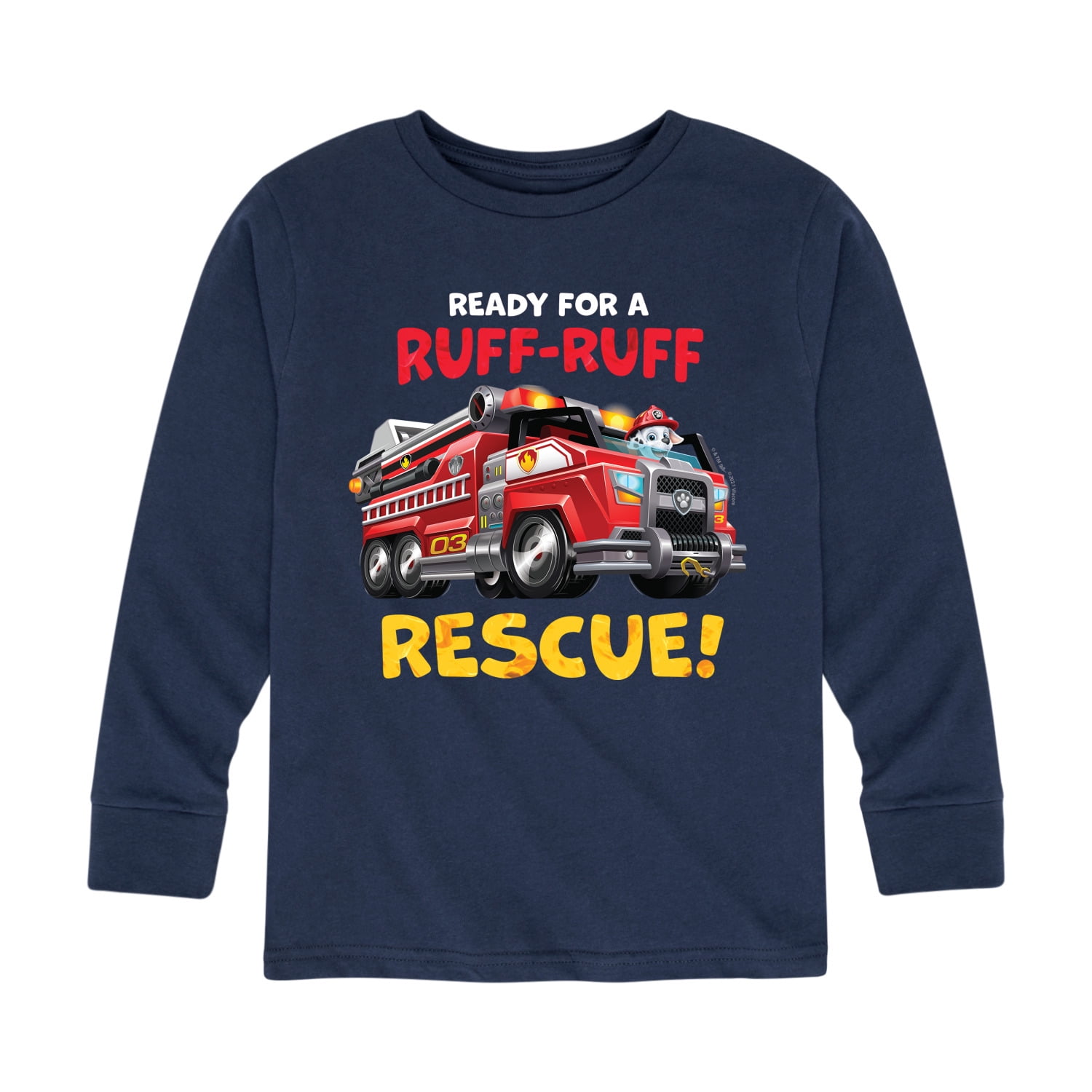 Paw Patrol - Ruff Ruff Rescue - Toddler And Youth Long Sleeve Graphic T ...