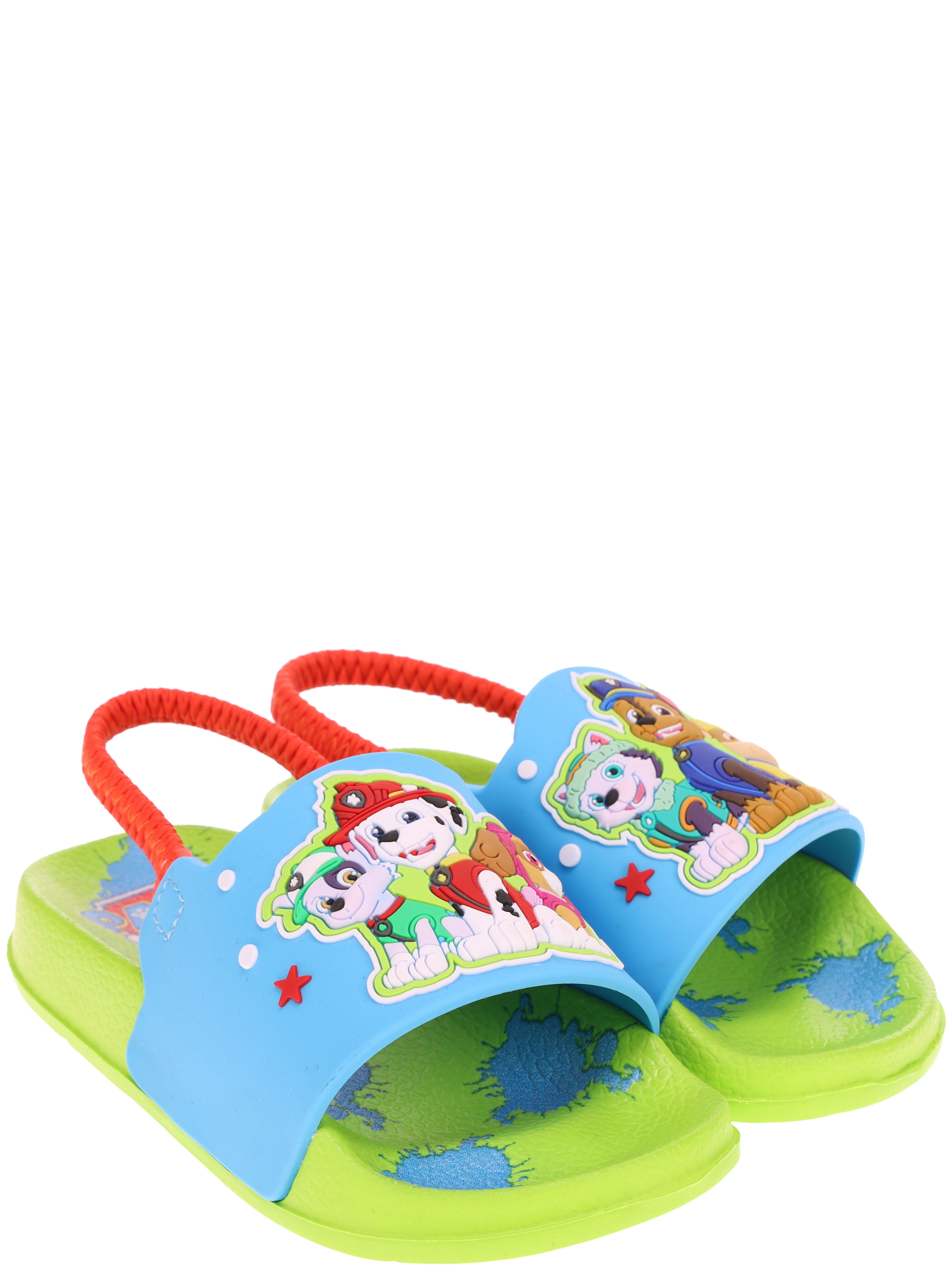 Paw Patrol Sandal for Toddlers, Mismatch Slide Sandal with Elastic ...