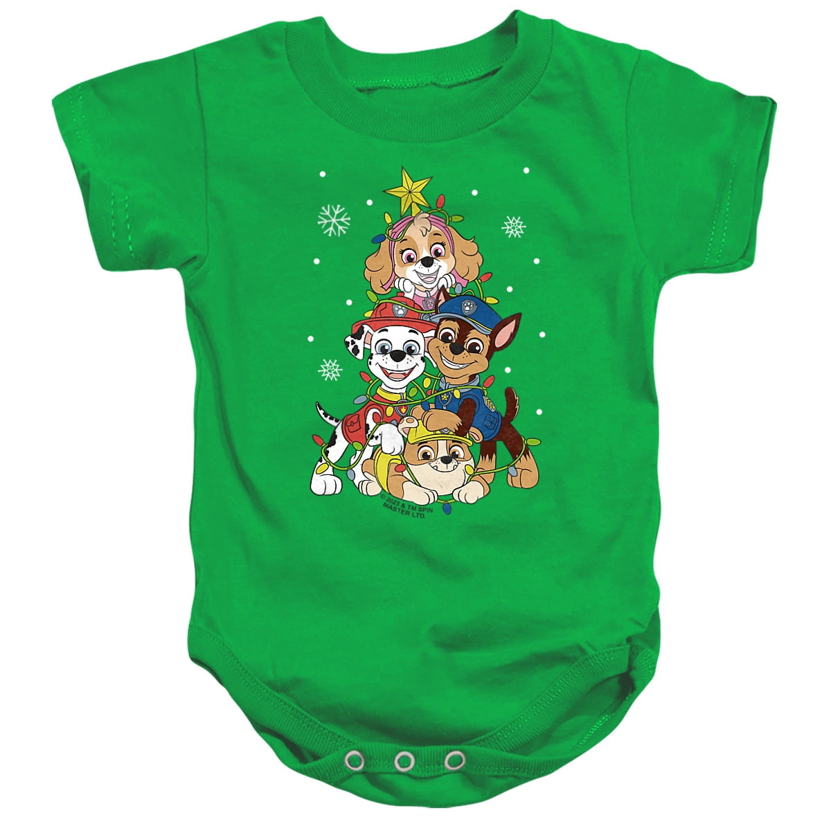 Paw Patrol Sky Chase Christmas Tree Unisex Infant Snap Suit for Baby ...