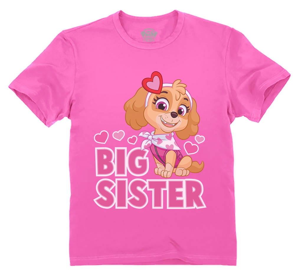Paw Patrol Skye Big Sister T-Shirt - Girls' Promoted Sister Outfit ...