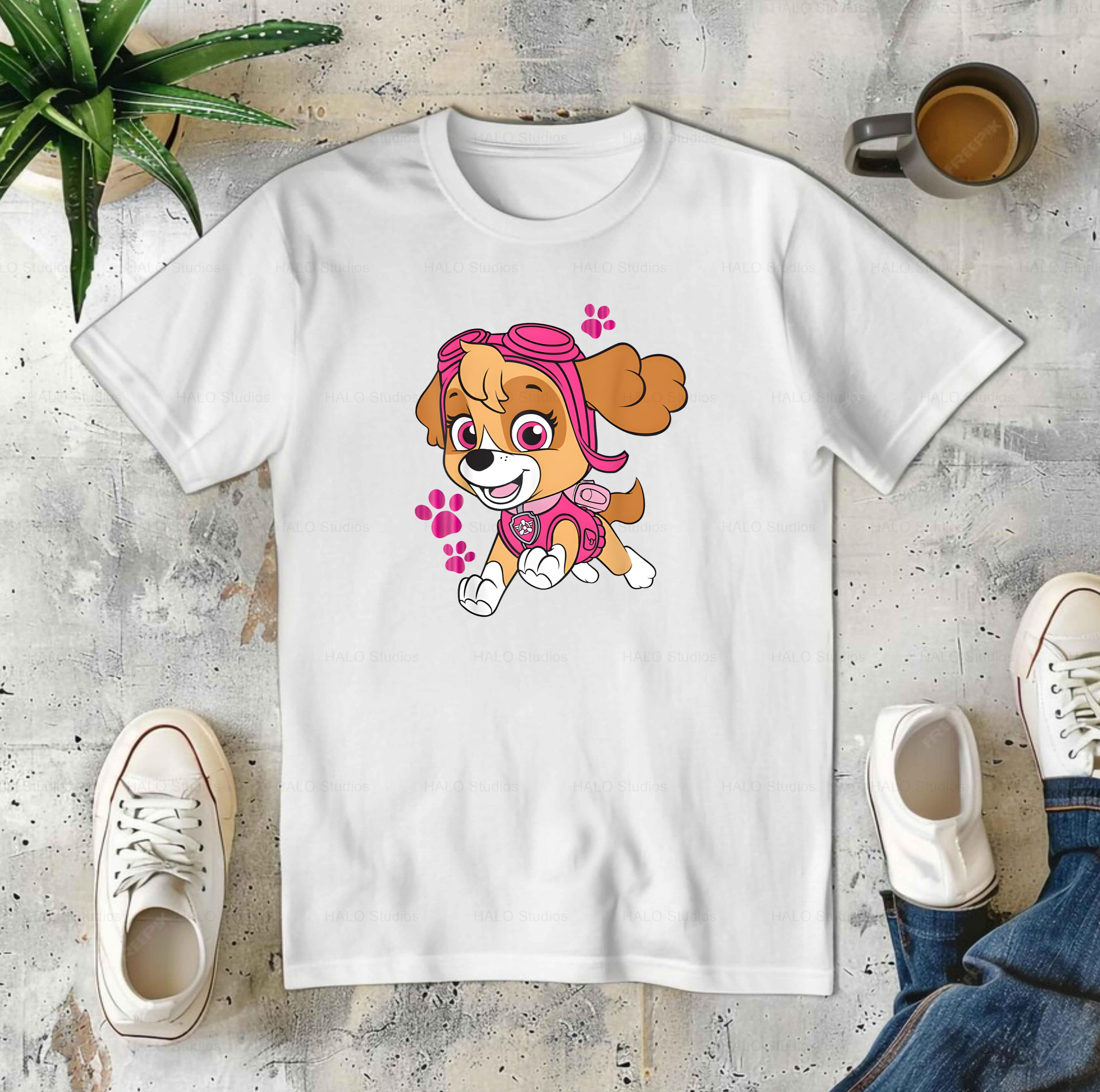 Paw Patrol Skye Cartoon Helicopter Pup Character Graphic Pink Rescue ...