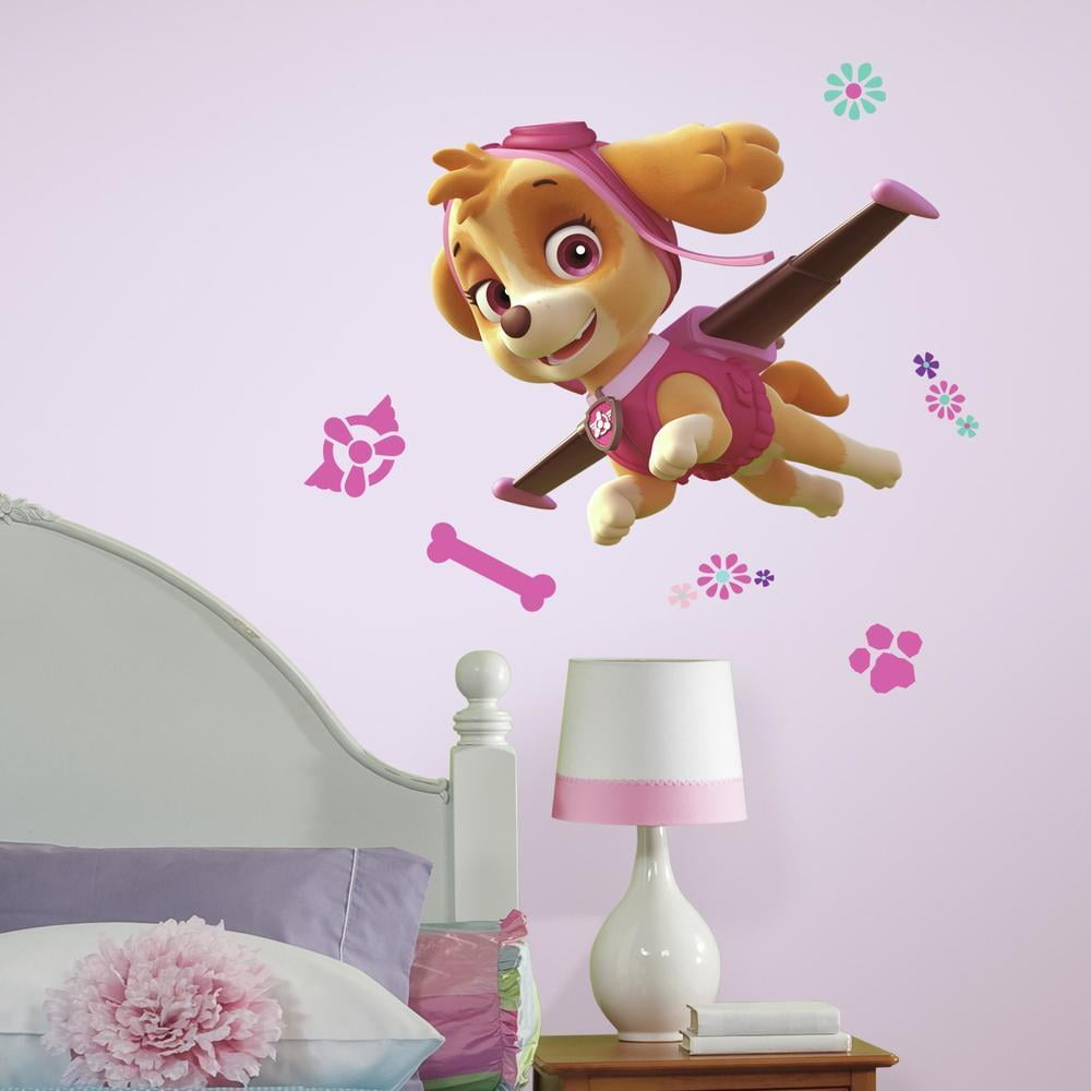 PAW Patrol Skye Peel and Stick Giant Wall Decals - Walmart.com