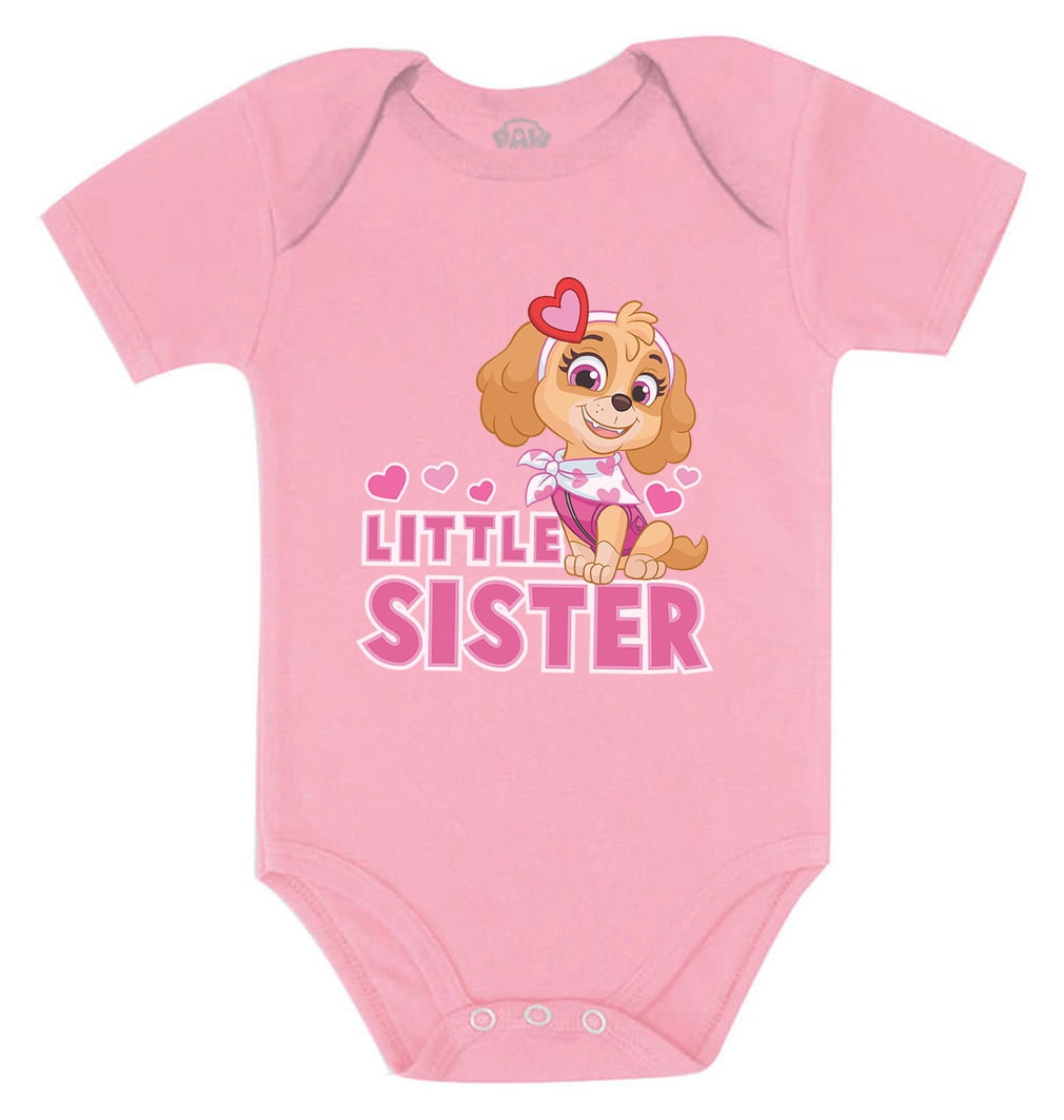 Paw Patrol Skye-themed Tstars Baby Bodysuit - Little Sister Newborn ...