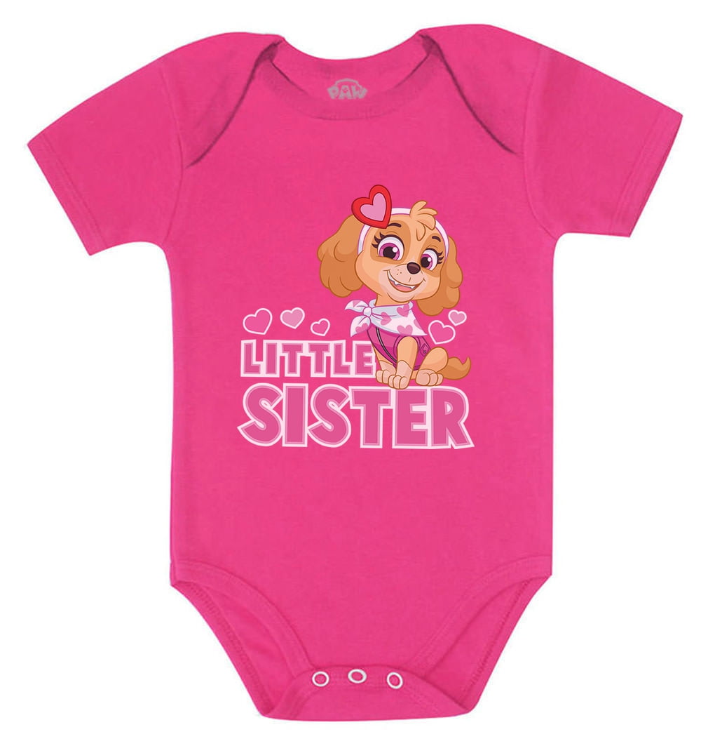 Paw Patrol Skye-themed Tstars Baby Bodysuit - Little Sister Newborn ...