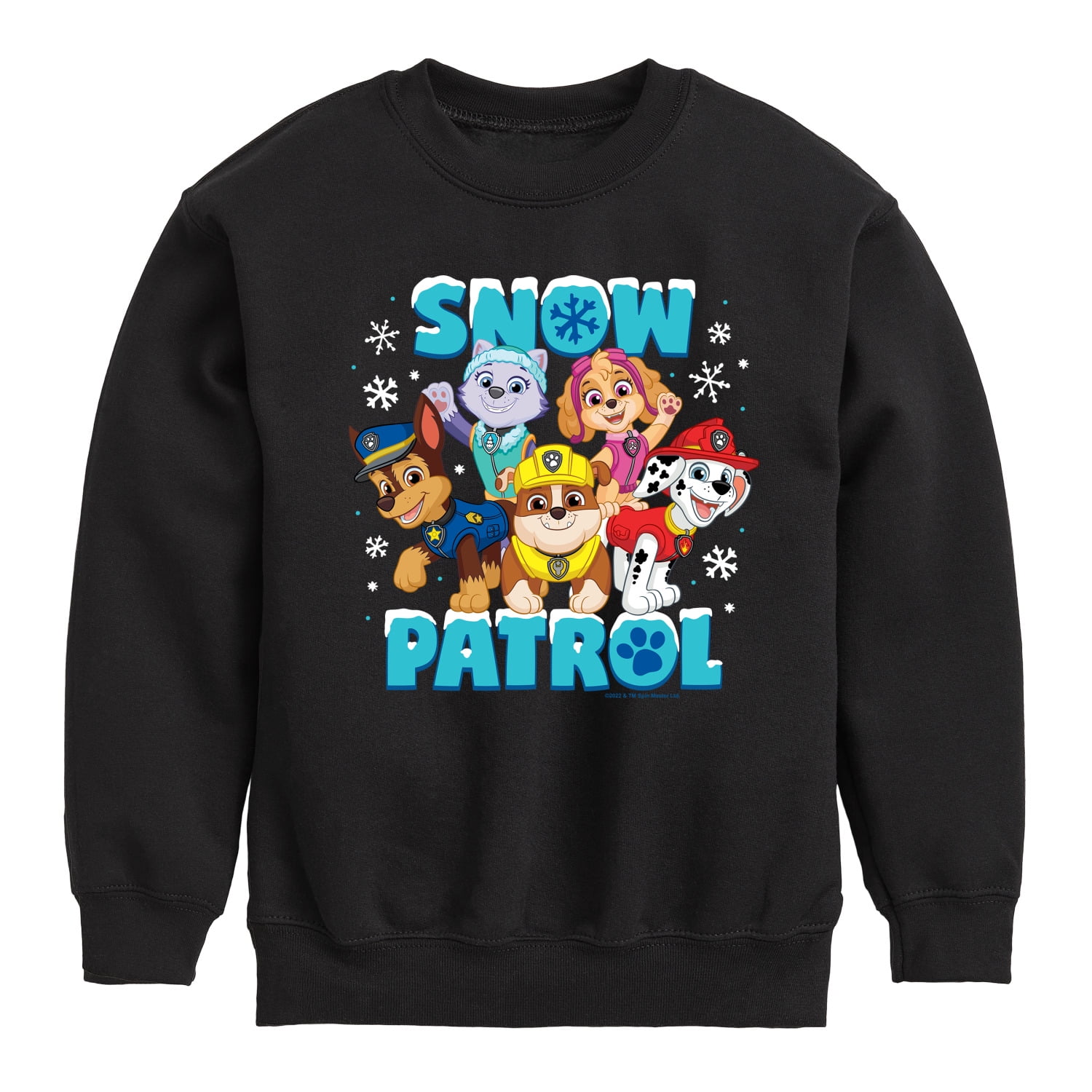 Paw Patrol - Snow Patrol - Toddler And Youth Crewneck Fleece Sweatshirt ...