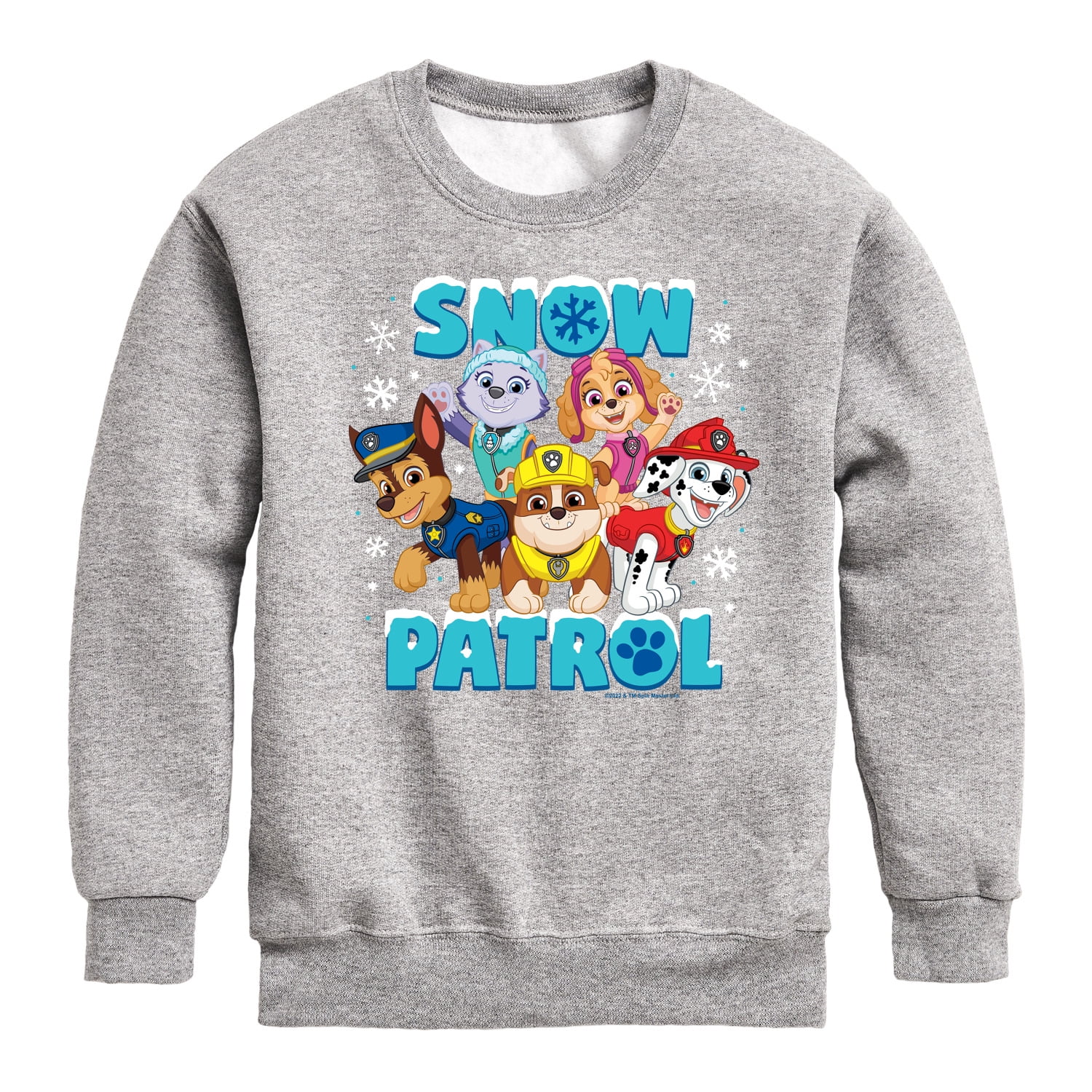 Paw Patrol - Snow Patrol - Toddler And Youth Crewneck Fleece Sweatshirt ...
