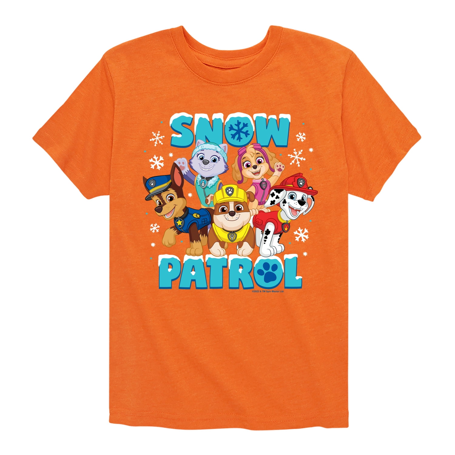 Paw Patrol - Snow Patrol - Toddler And Youth Short Sleeve Graphic T ...
