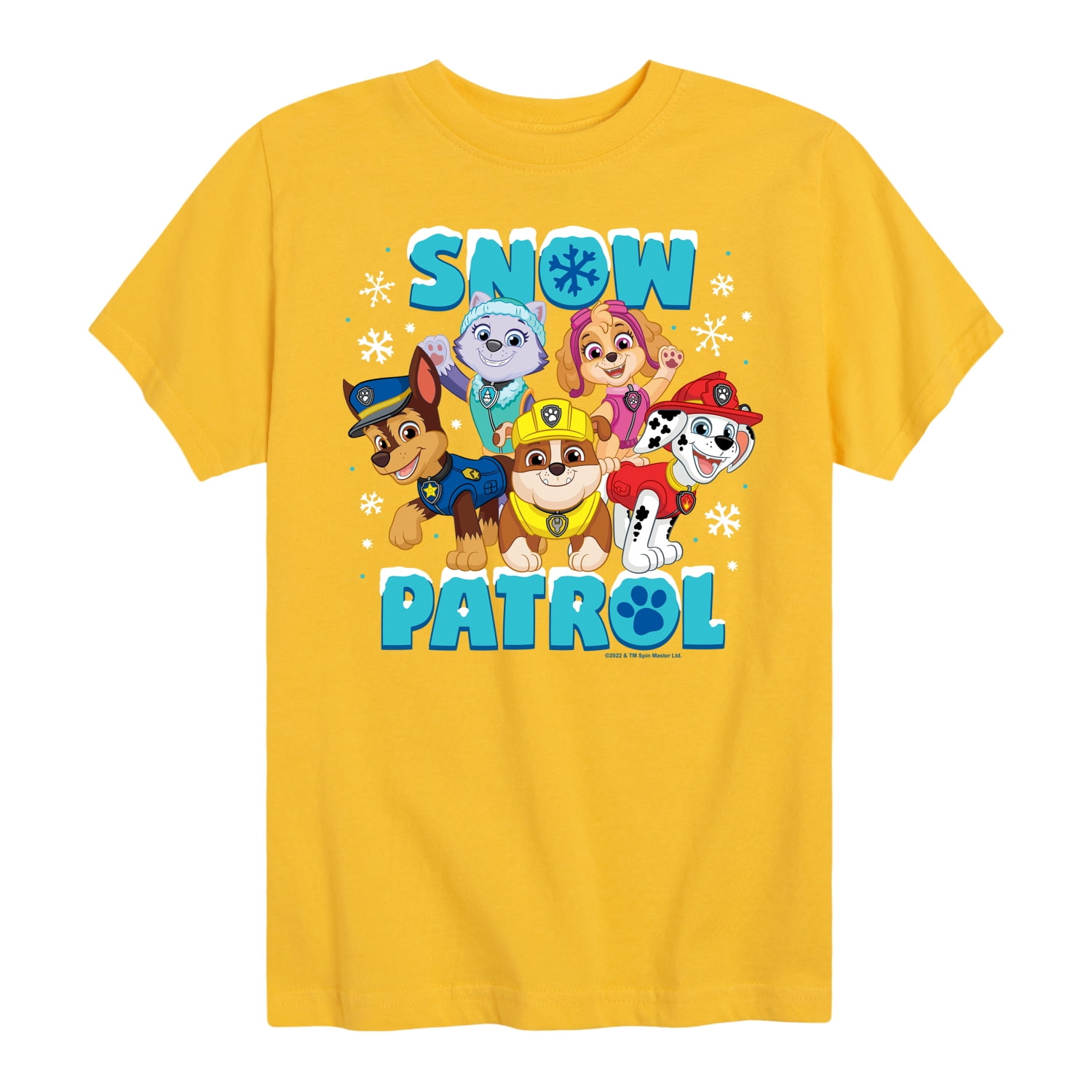 Paw Patrol - Snow Patrol - Toddler And Youth Short Sleeve Graphic T ...