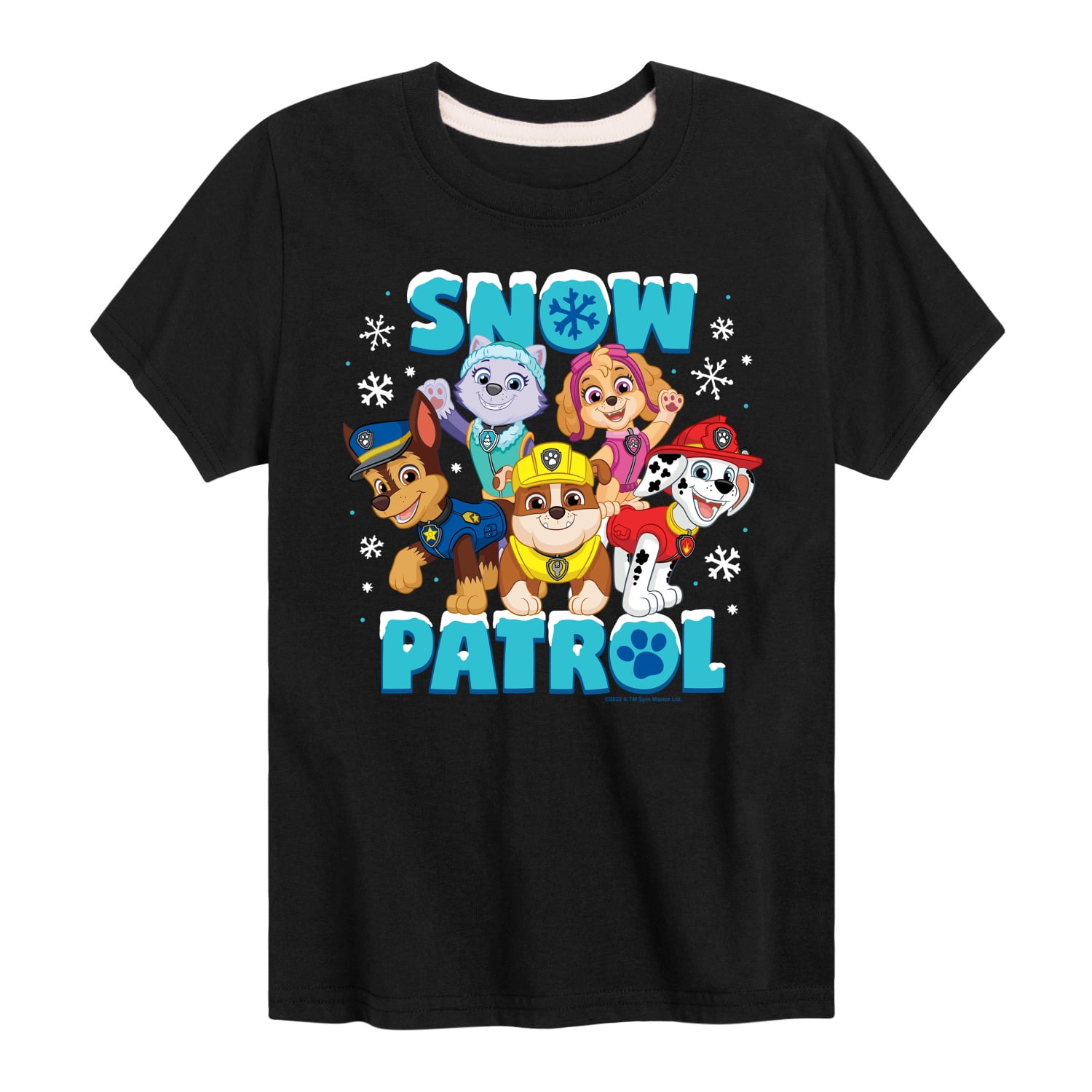 Paw Patrol - Snow Patrol - Toddler And Youth Short Sleeve Graphic T ...