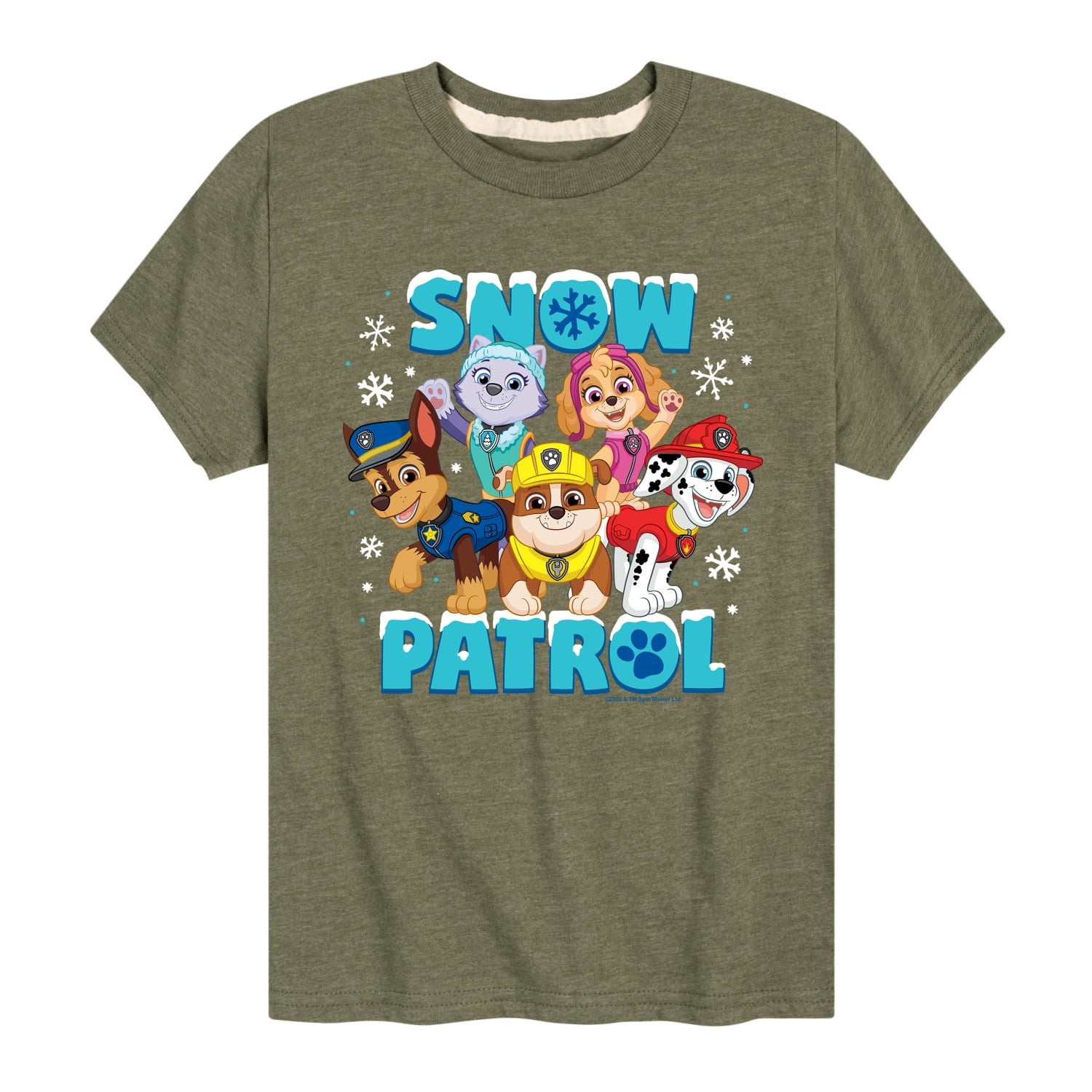 Paw Patrol - Snow Patrol - Toddler And Youth Short Sleeve Graphic T ...