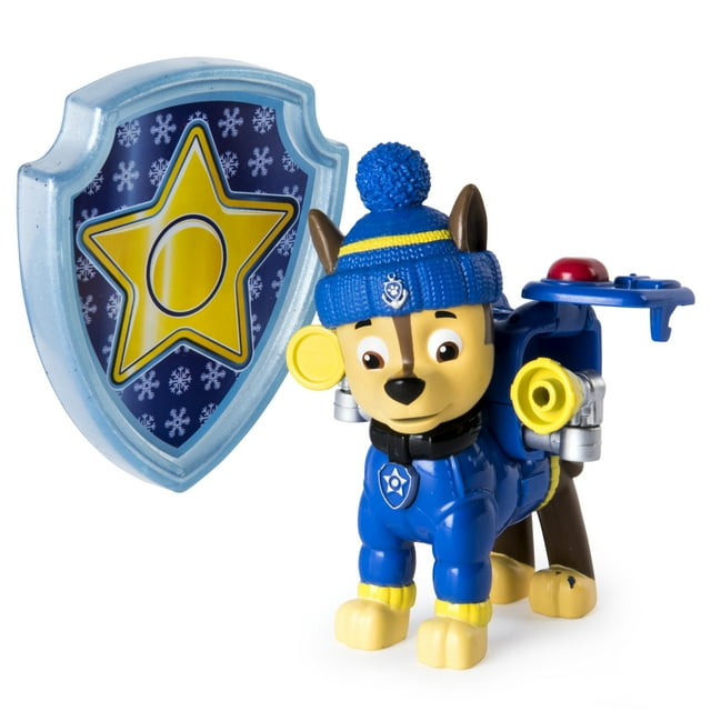 Paw Patrol Snow Rescue – Chase with Transforming Pup Pack and Badge ...