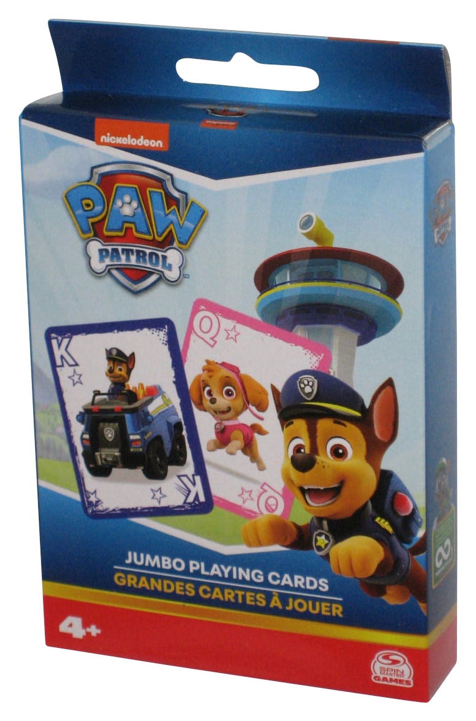 Paw Patrol Spin Master (2022) Cardinal Games Jumbo Kids Playing Cards ...