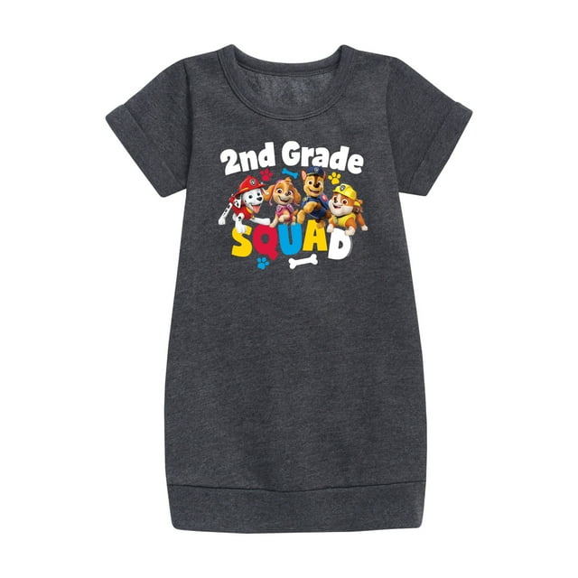 Paw Patrol - Squad Second Grade - Toddler & Youth Girls Fleece Dress ...