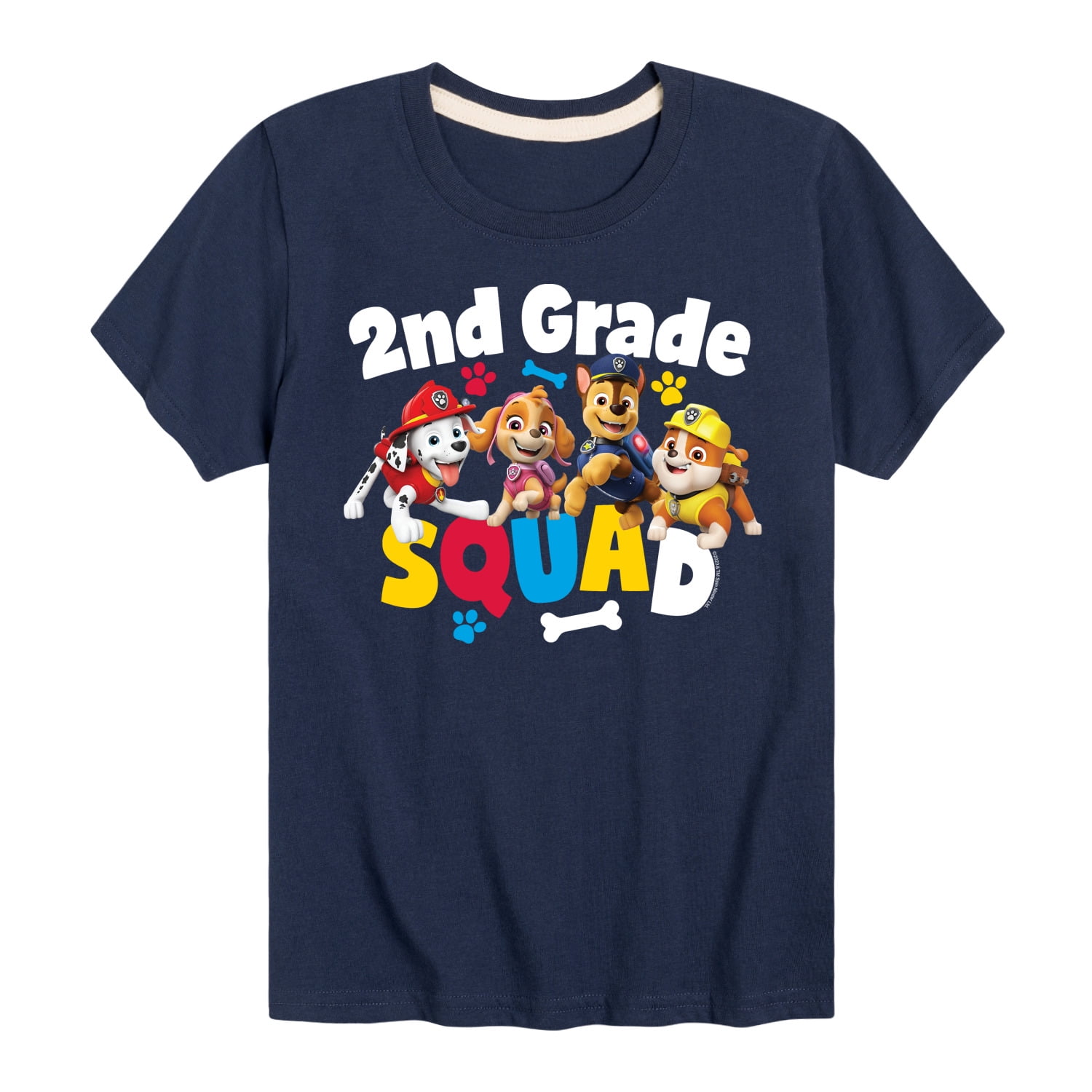 Paw Patrol - Squad Second Grade - Toddler & Youth Short Sleeve Graphic ...