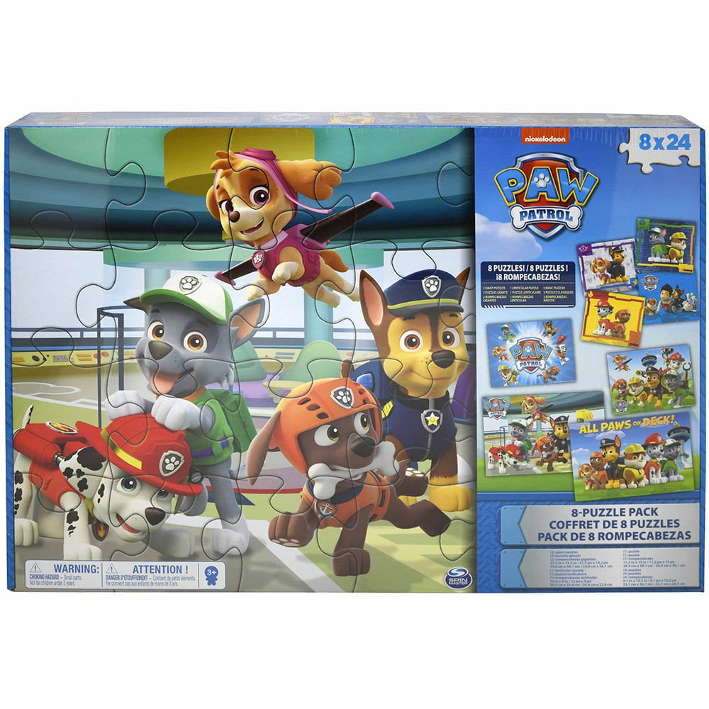 Paw Patrol Surprise 8 pk Puzzles In Cardboard Box - Walmart.com