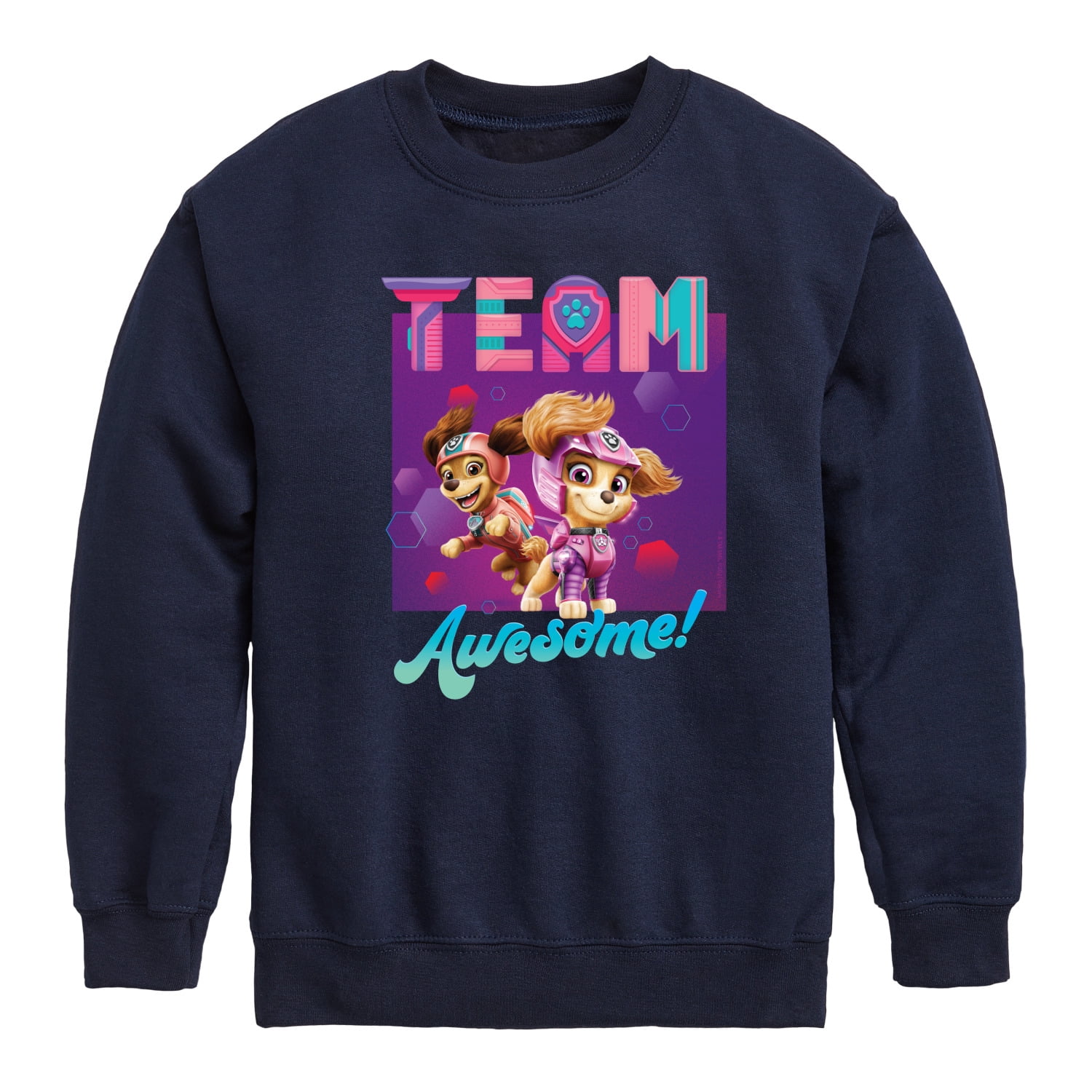 Paw Patrol - Team Awesome - Toddler And Youth Crewneck Fleece ...