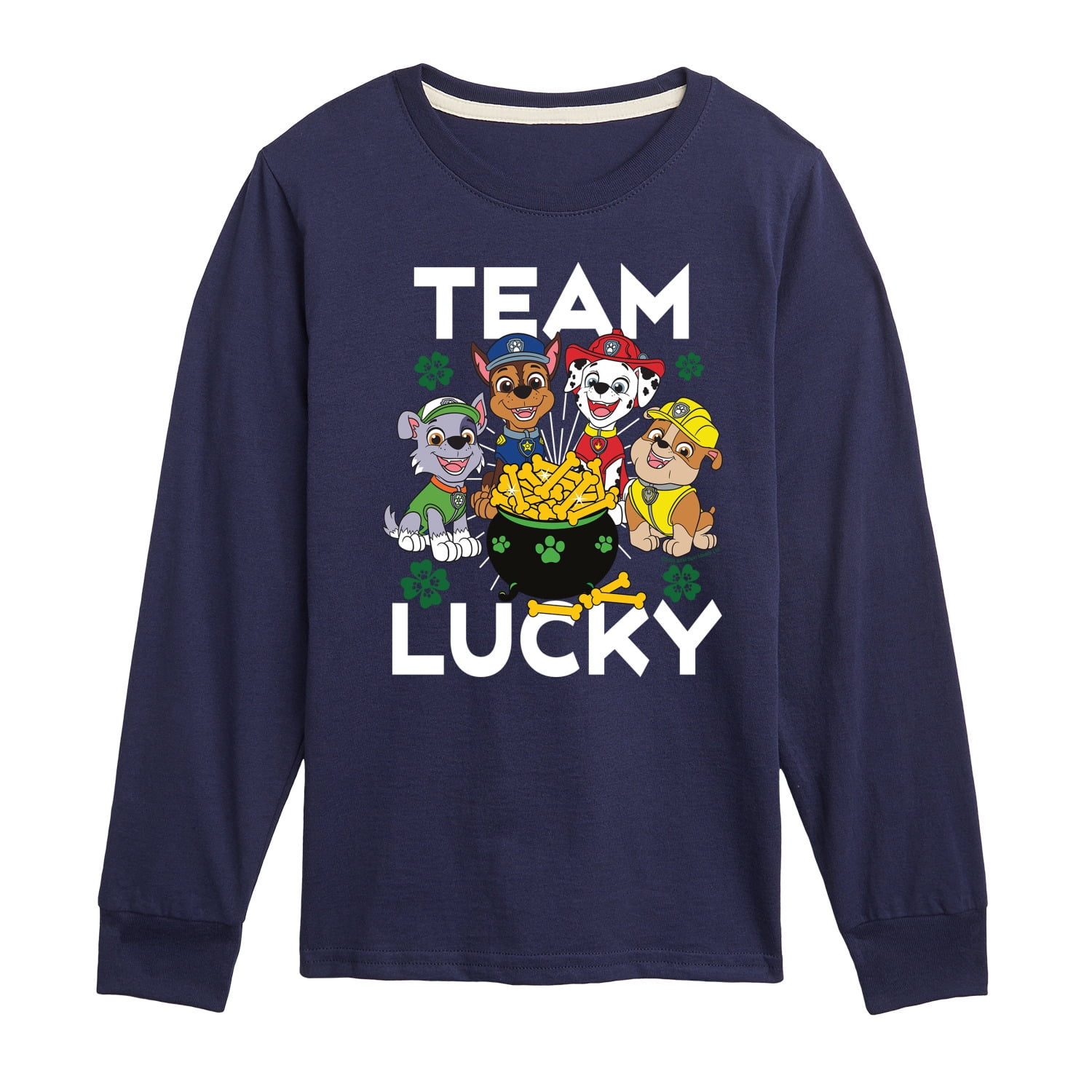 Paw Patrol - Team Lucky - Youth Boys Long Sleeve Graphic T-Shirt ...