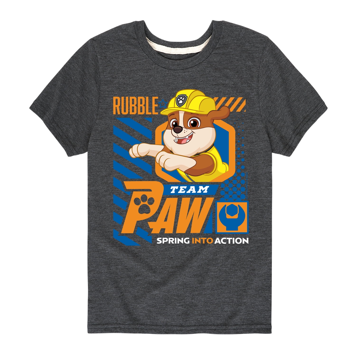 Paw Patrol - Team Paw Rubble - Toddler & Youth Short Sleeve Graphic T ...