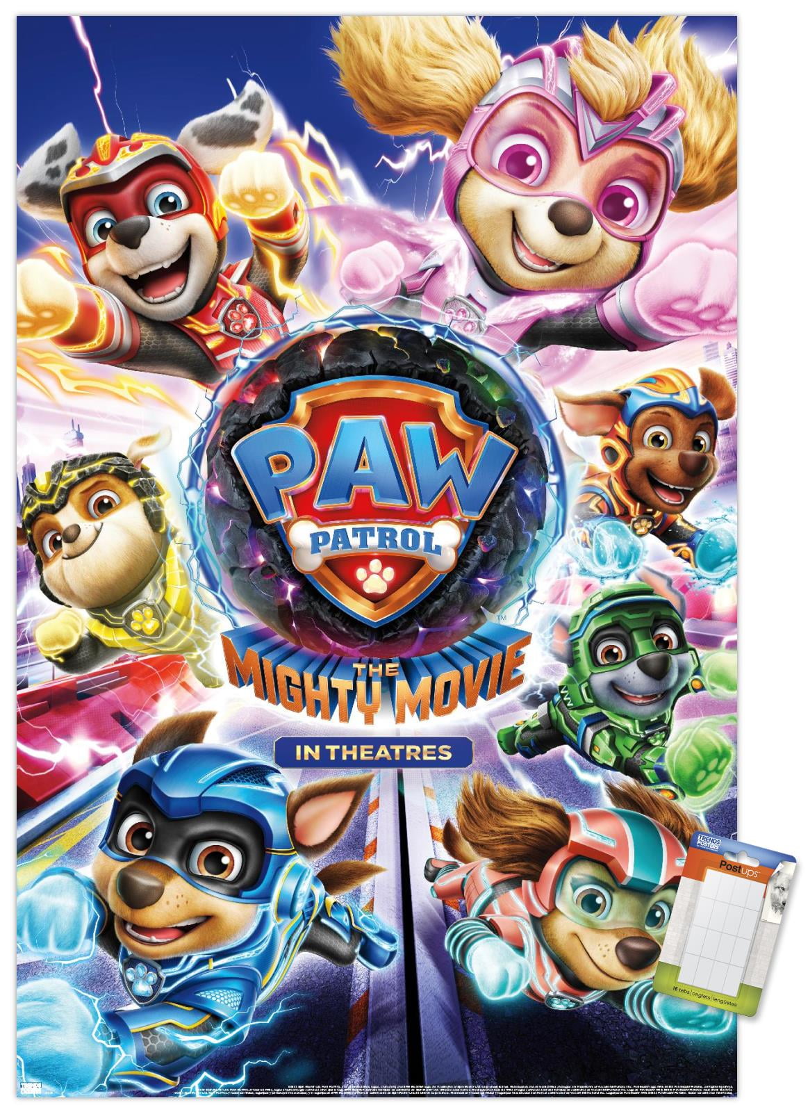 Paw Patrol: The Mighty Movie - One Sheet Wall Poster, 22.375" x 34 ...