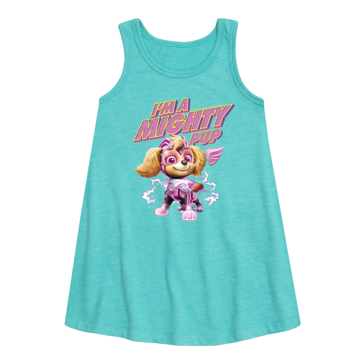 Paw Patrol The Movie - I'm A Mighty Pup - Toddler & Youth Girls A-line ...