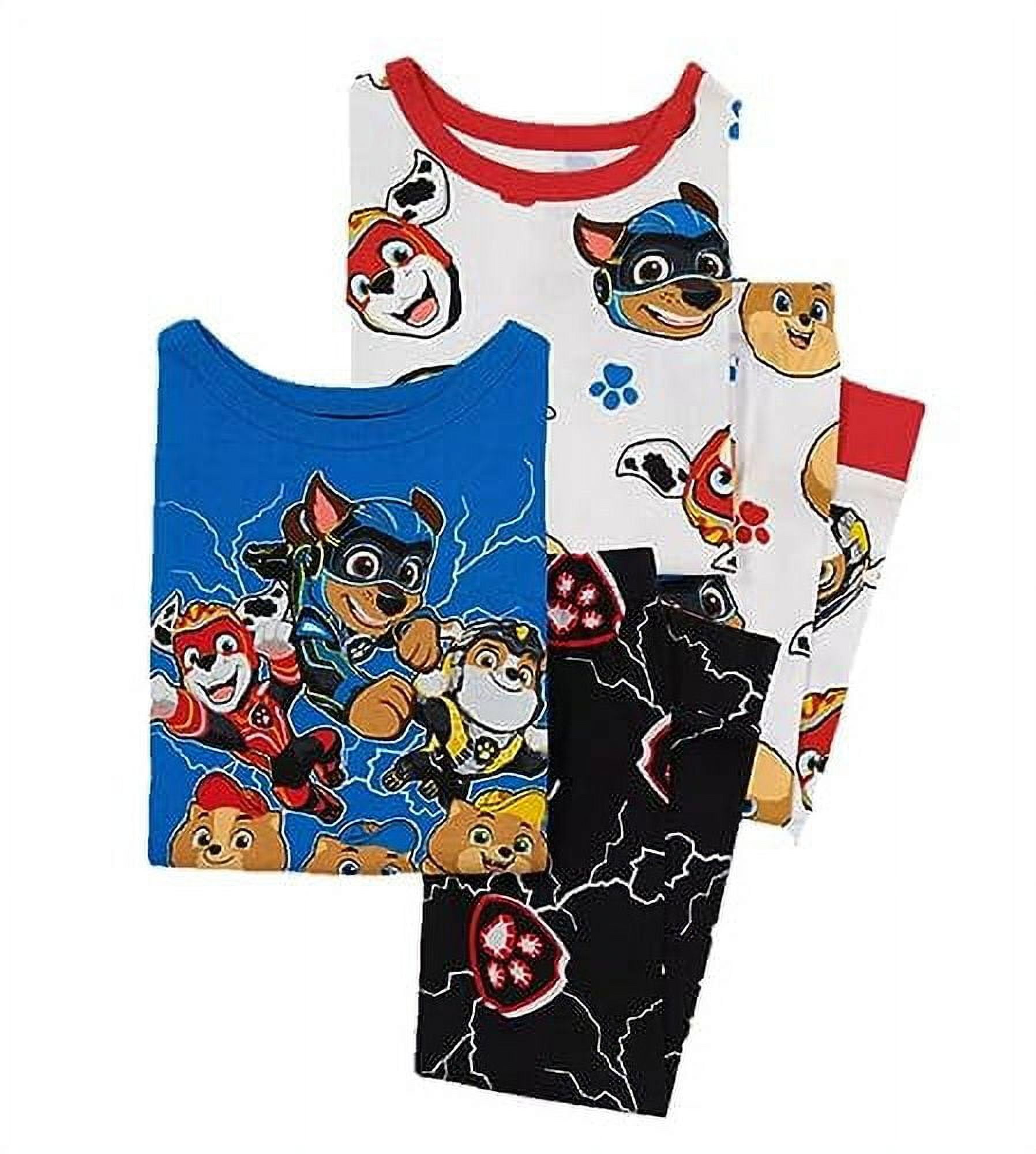Paw Patrol Toddler Boys Junior Patrollers 4-Piece Cotton Pajama Set ...