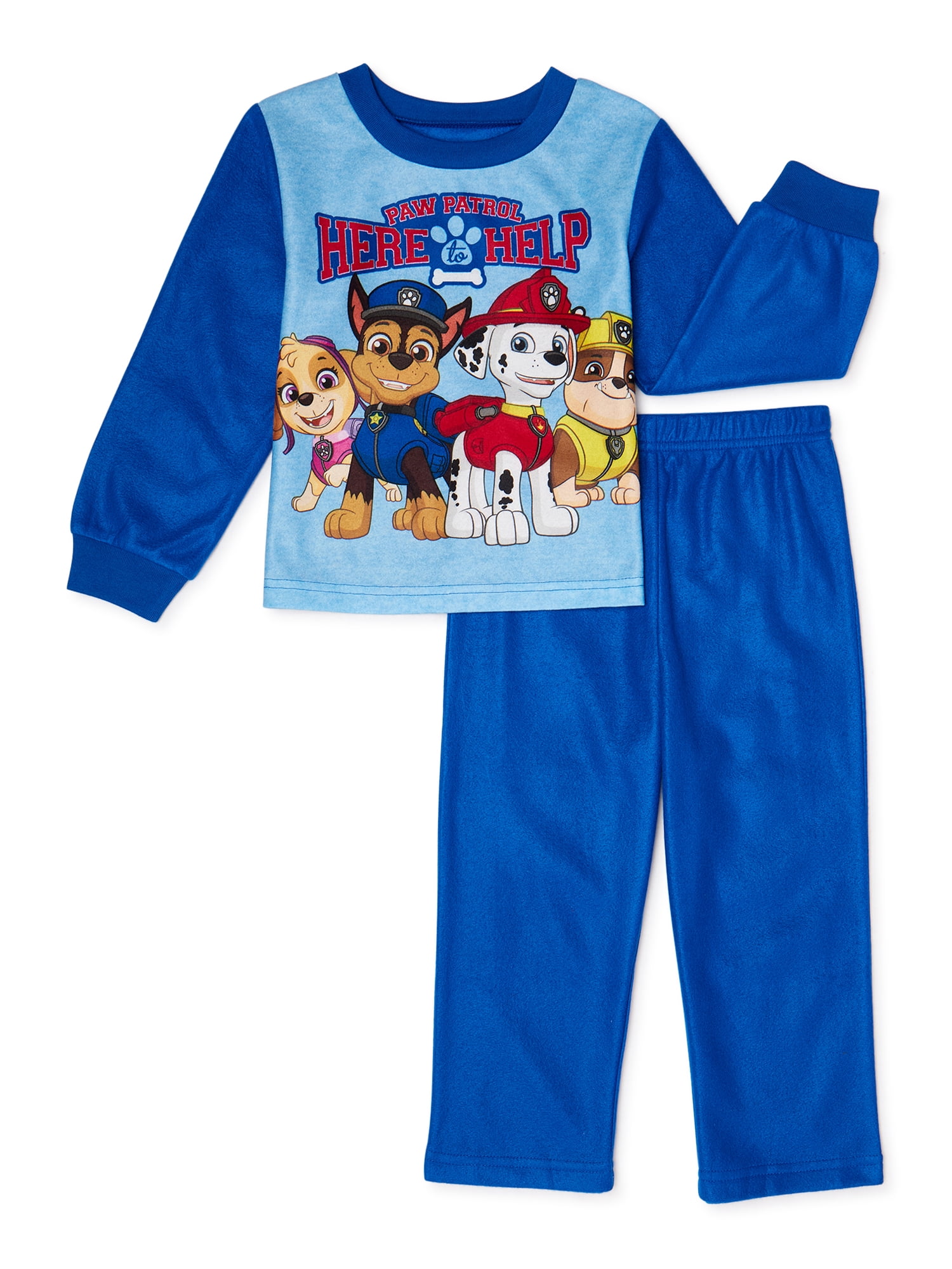 Paw Patrol Toddler Boys' Pajamas, 2 Piece Set with Chase and Marshall ...