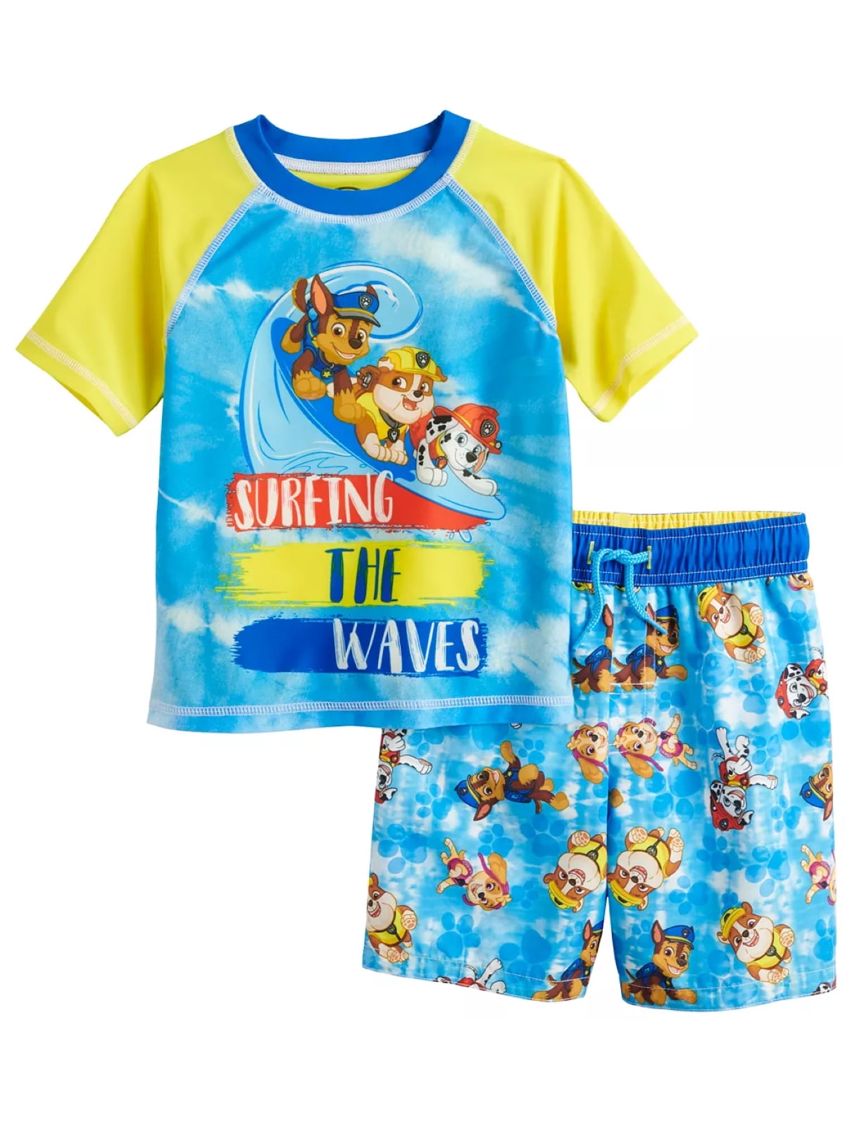 Paw Patrol Boys' Bathing Suit: Character Swimwear, Rash Guard & Swim ...