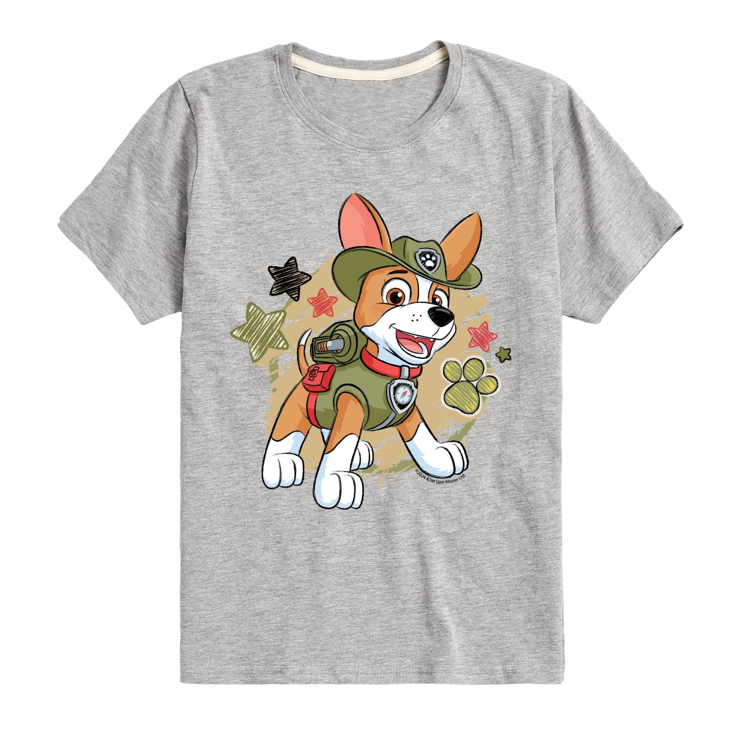 Paw Patrol - Tracker Paw Patrol - Toddler & Youth Short Sleeve Graphic ...