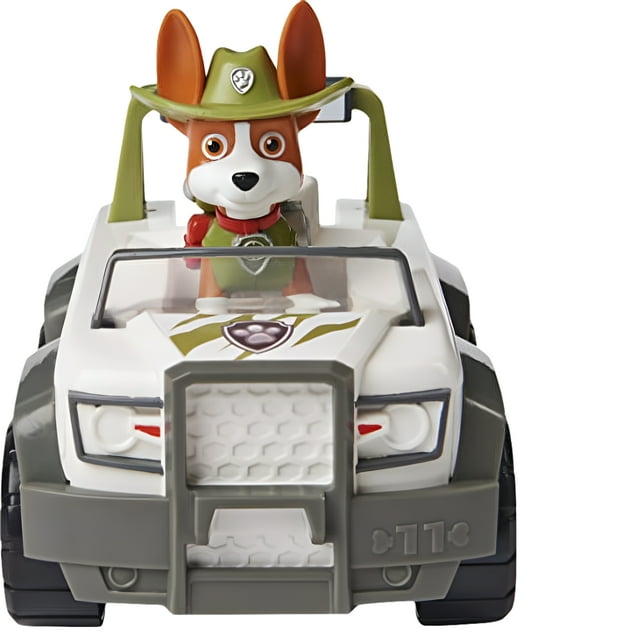 Paw Patrol, Tracker's Action Jungle Cruiser Vehicle with Collectible ...