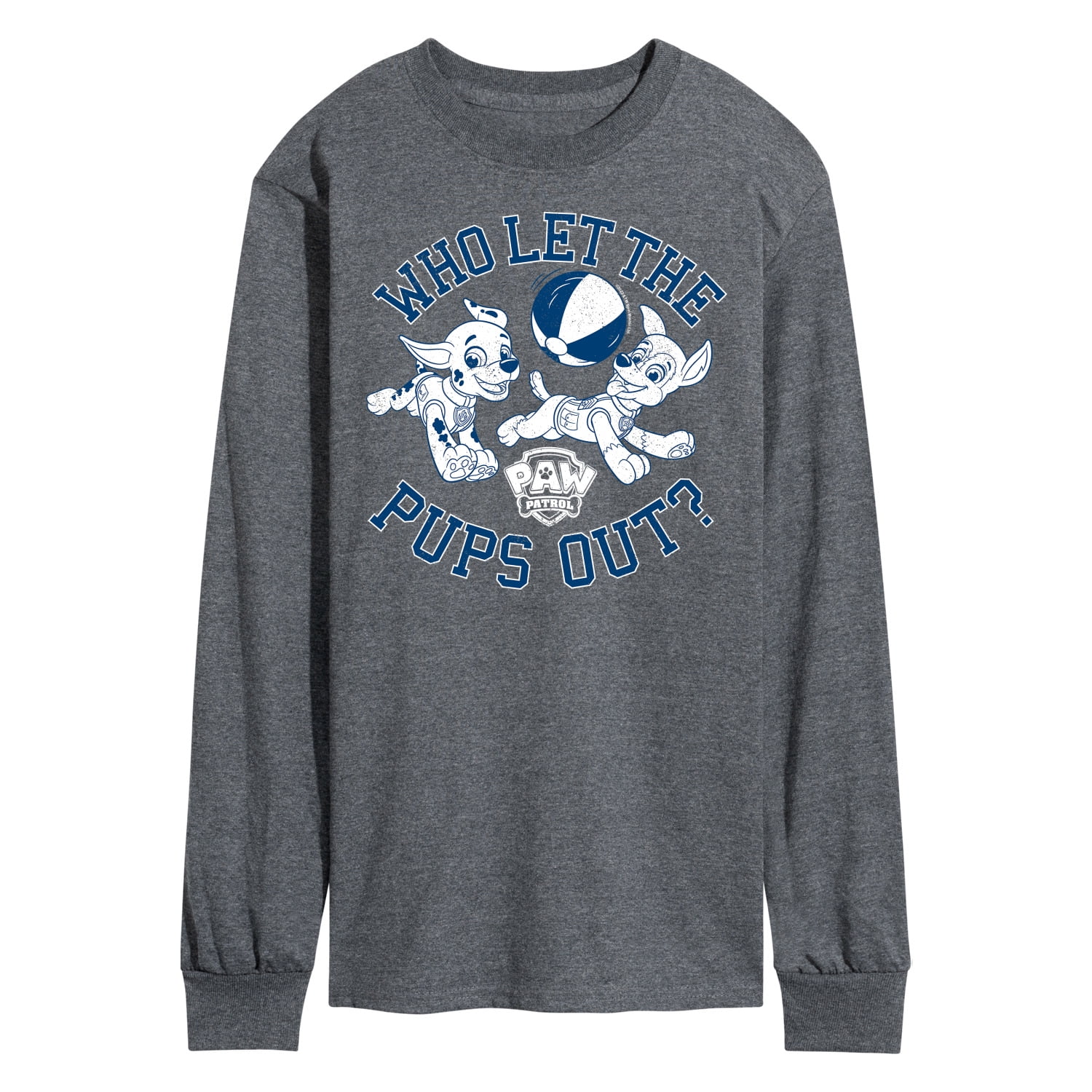 Paw Patrol - Who Let The Pups Out - Men's Long Sleeve T-Shirt - Walmart.com