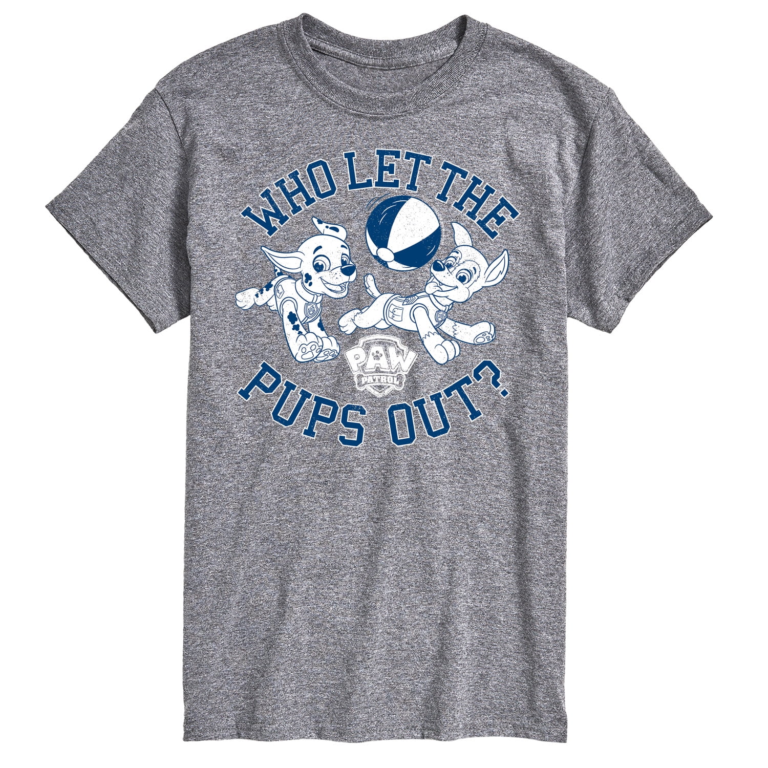 Paw Patrol - Who Let The Pups Out - Men's Short Sleeve Graphic T-Shirt ...