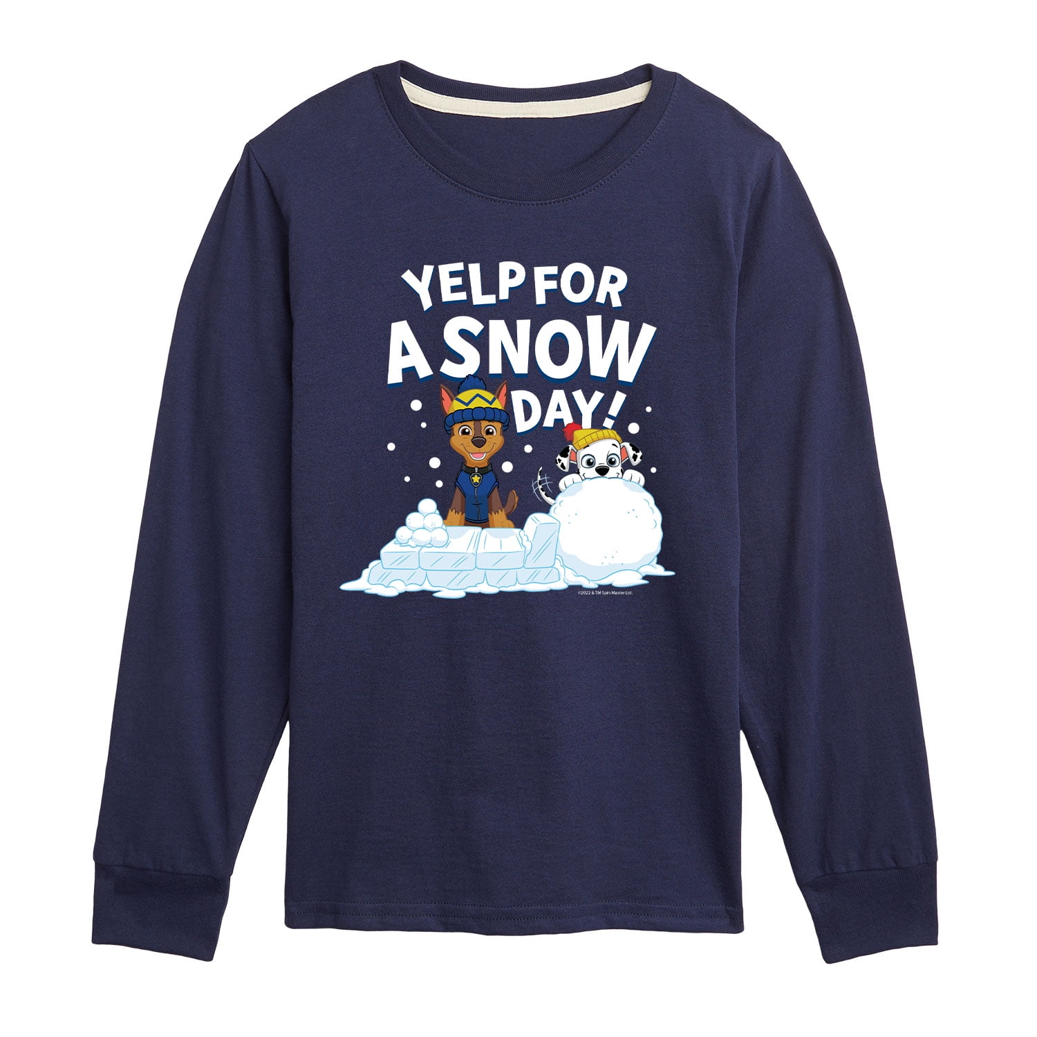 Paw Patrol - Yelp For Snow Day - Toddler And Youth Long Sleeve Graphic ...