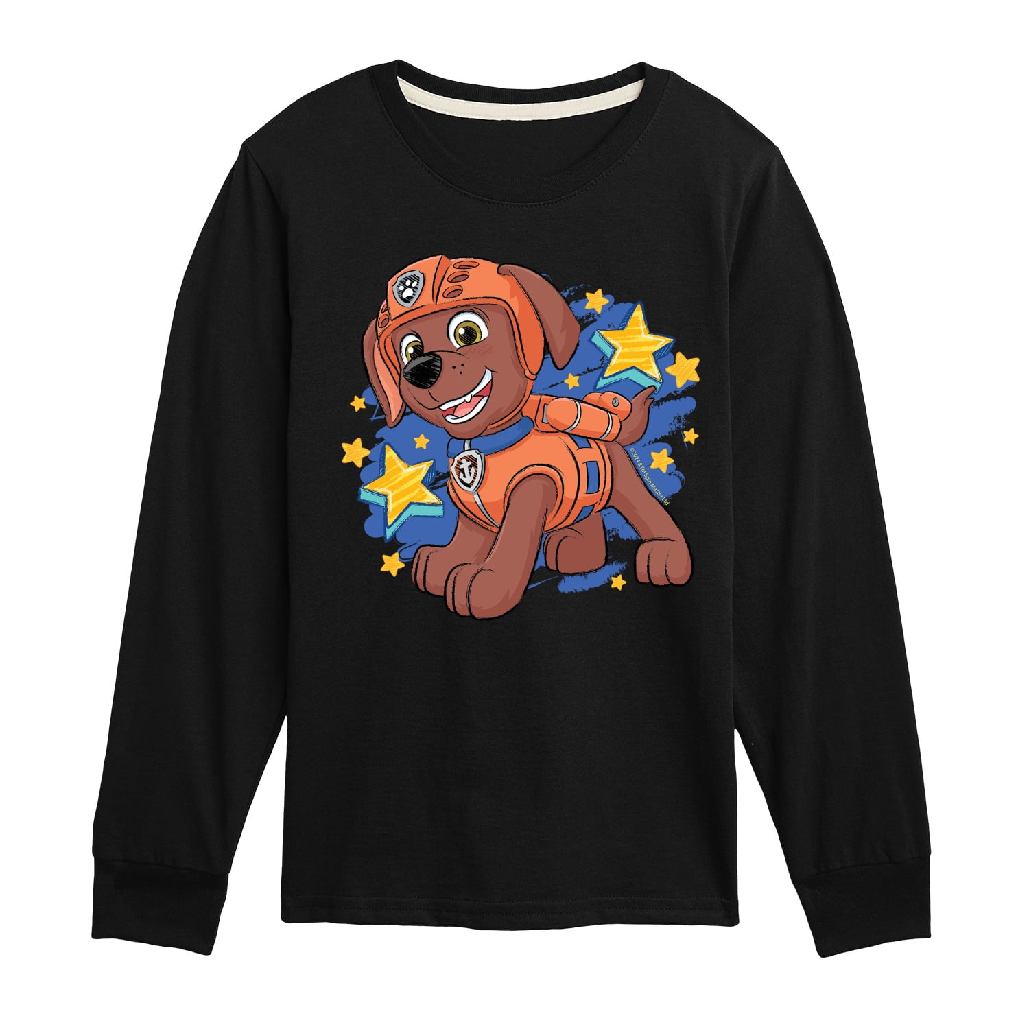 Paw Patrol - Zuma Sketch - Toddler & Youth Long Sleeve Graphic T-Shirt ...