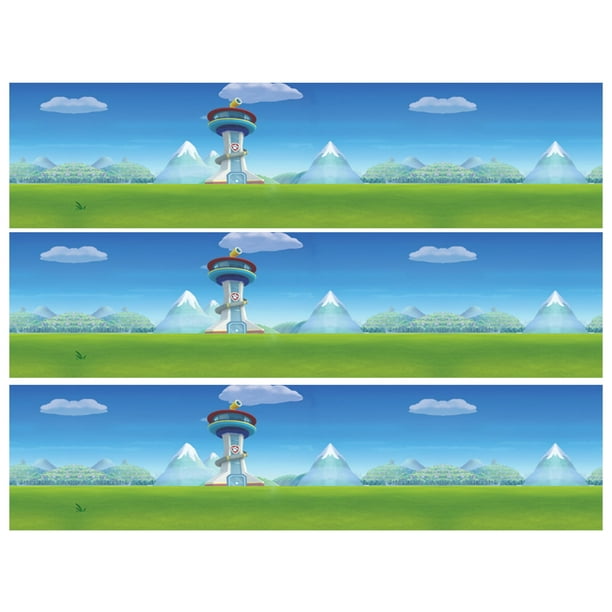 Paw Patrol the Lookout Landscape Edible Cake Topper Image Strips ...