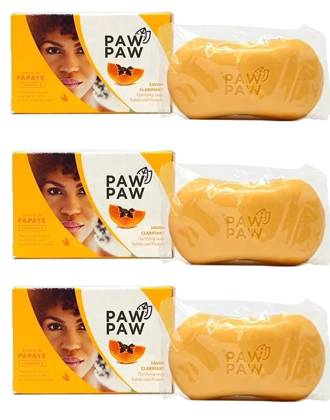 Paw Paw Soap 180g [3 pack] - Walmart.com