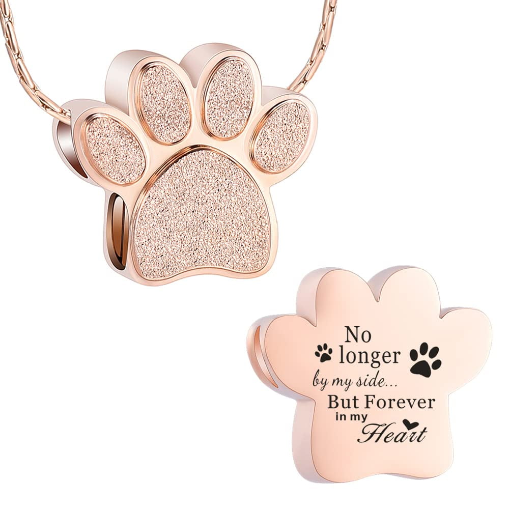 Paw Pet Cremation Jewelry for Dog Cat Ashes Holder Urn Necklace Lockets ...