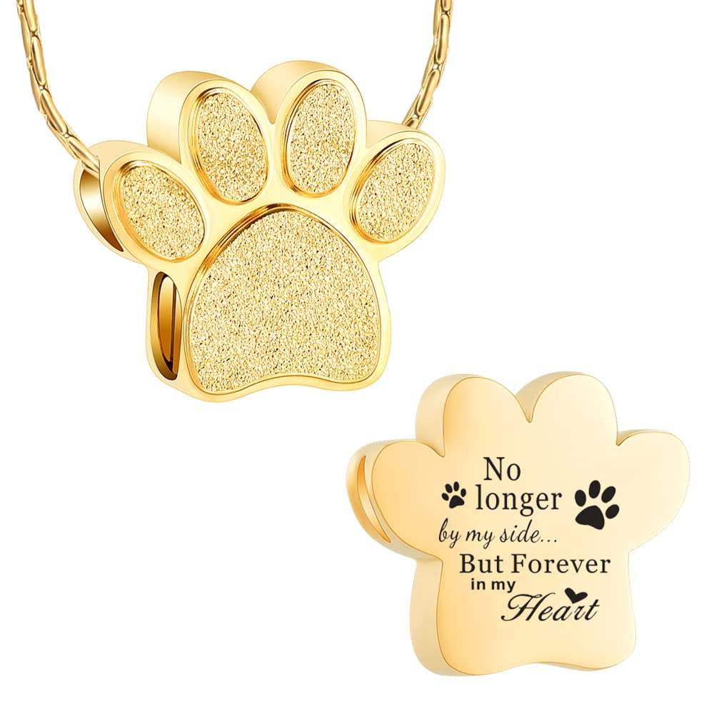 Paw Pet Cremation Jewelry for Dog Cat Ashes Holder Urn Necklace Lockets ...