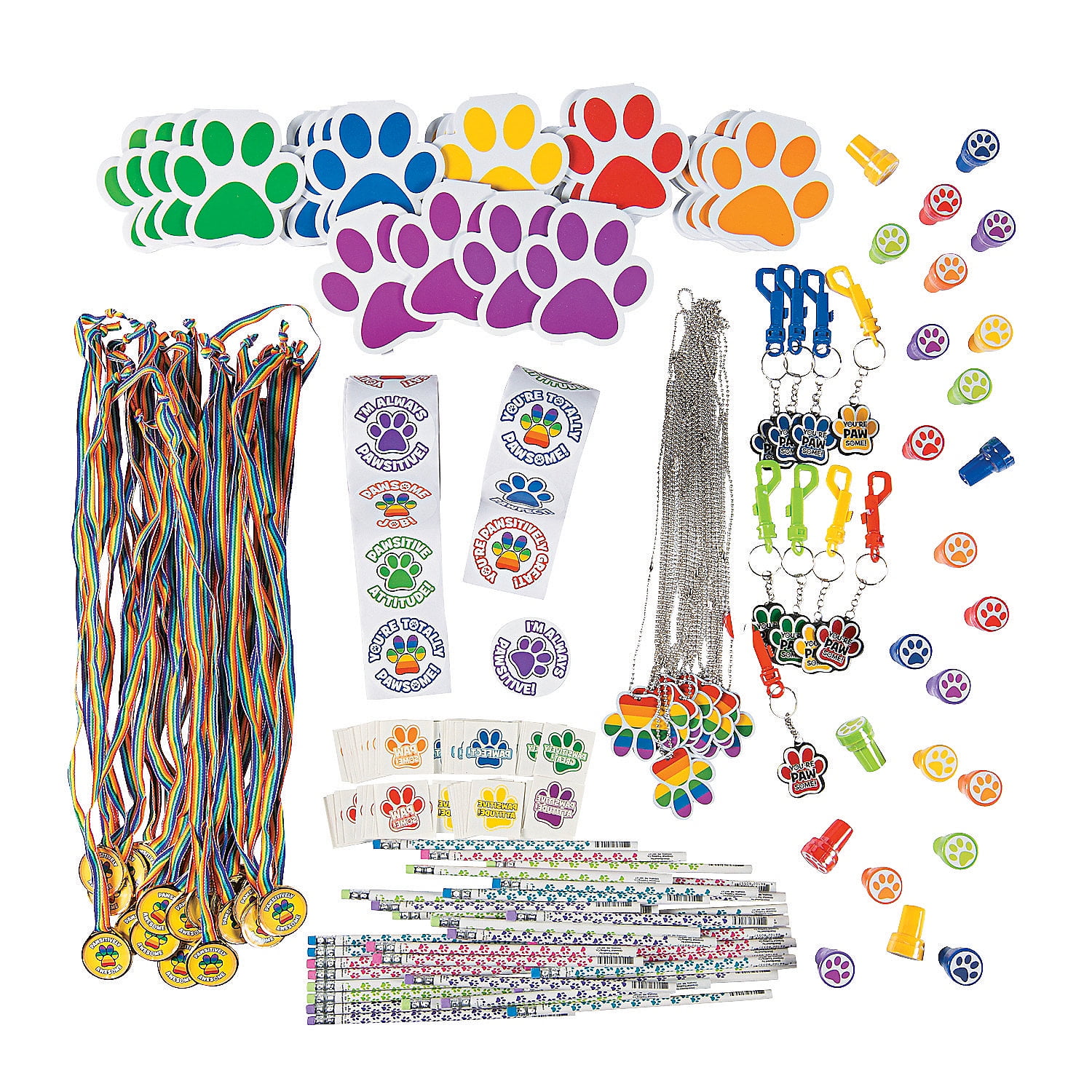 Paw Print Assortment - Party Favors - 250 Pieces - Walmart.com