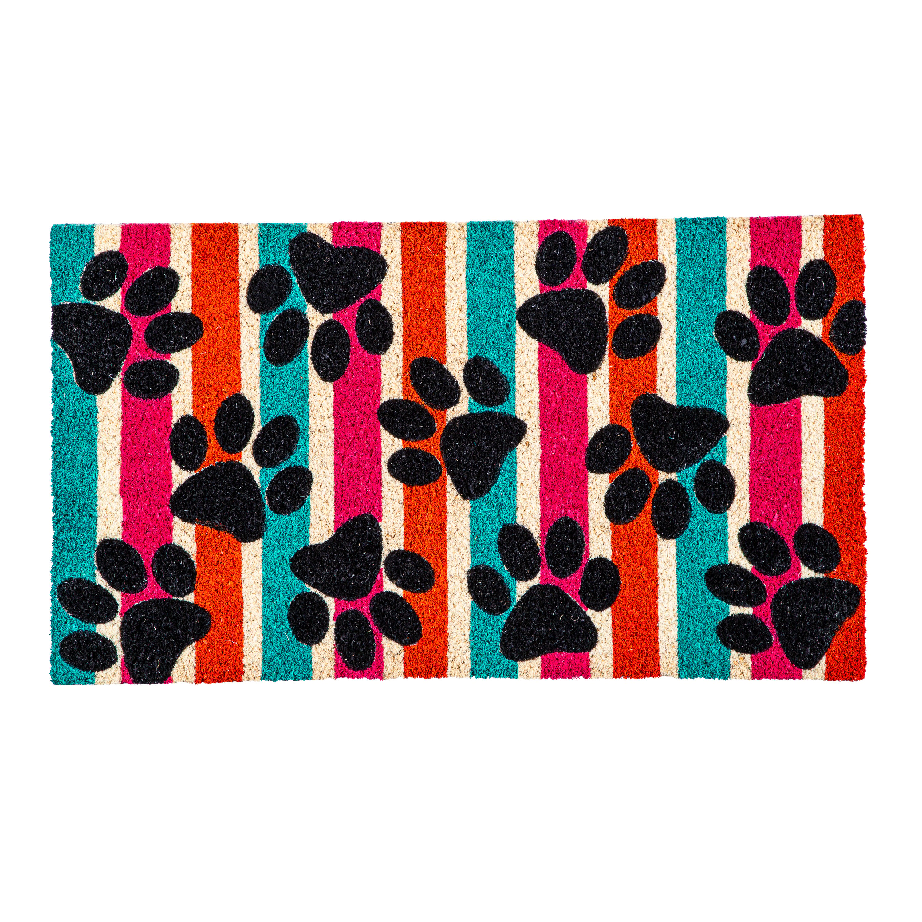 Paw Print Bonanza Coir Mat - Walmart.com