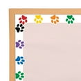 Paw Print Bulletin Board Border - Educational - 12 Pieces - Walmart.com