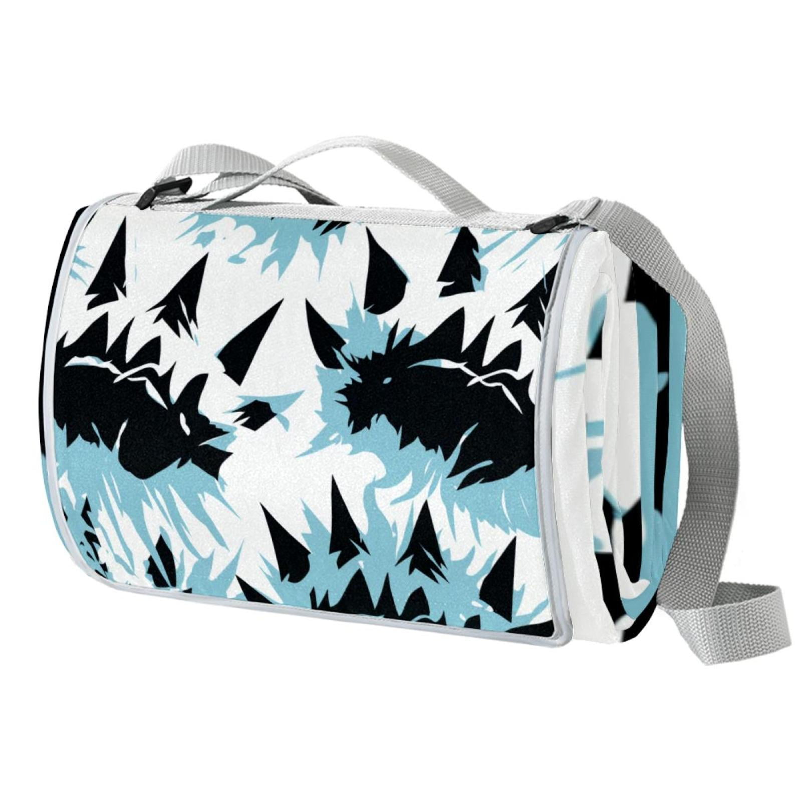 Paw Print Canvas Picnic Blanket Outdoor Waterproof Portable Mat for ...