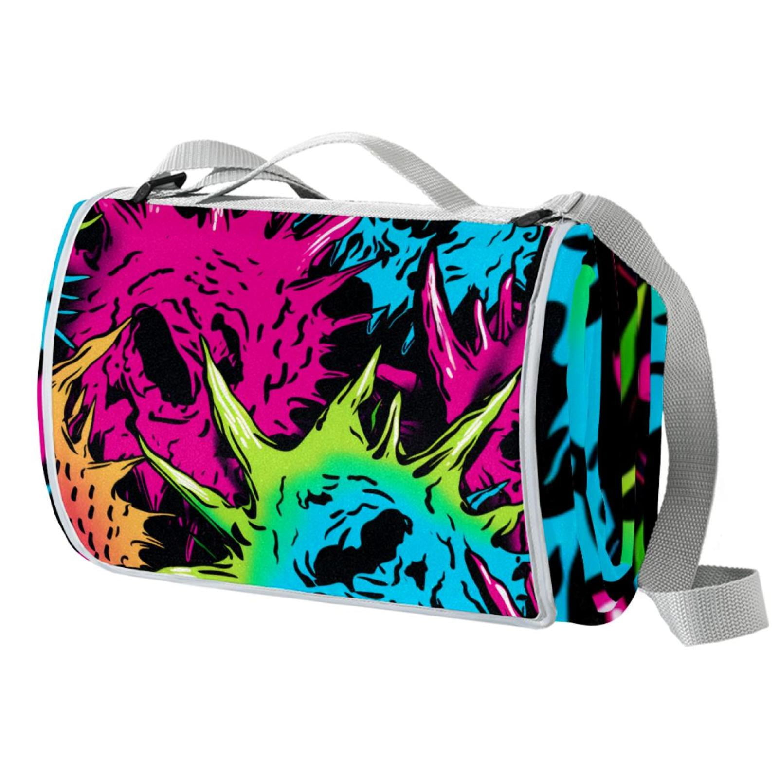 Paw Print Canvas Picnic Mat for Outdoor Activities - Waterproof and ...