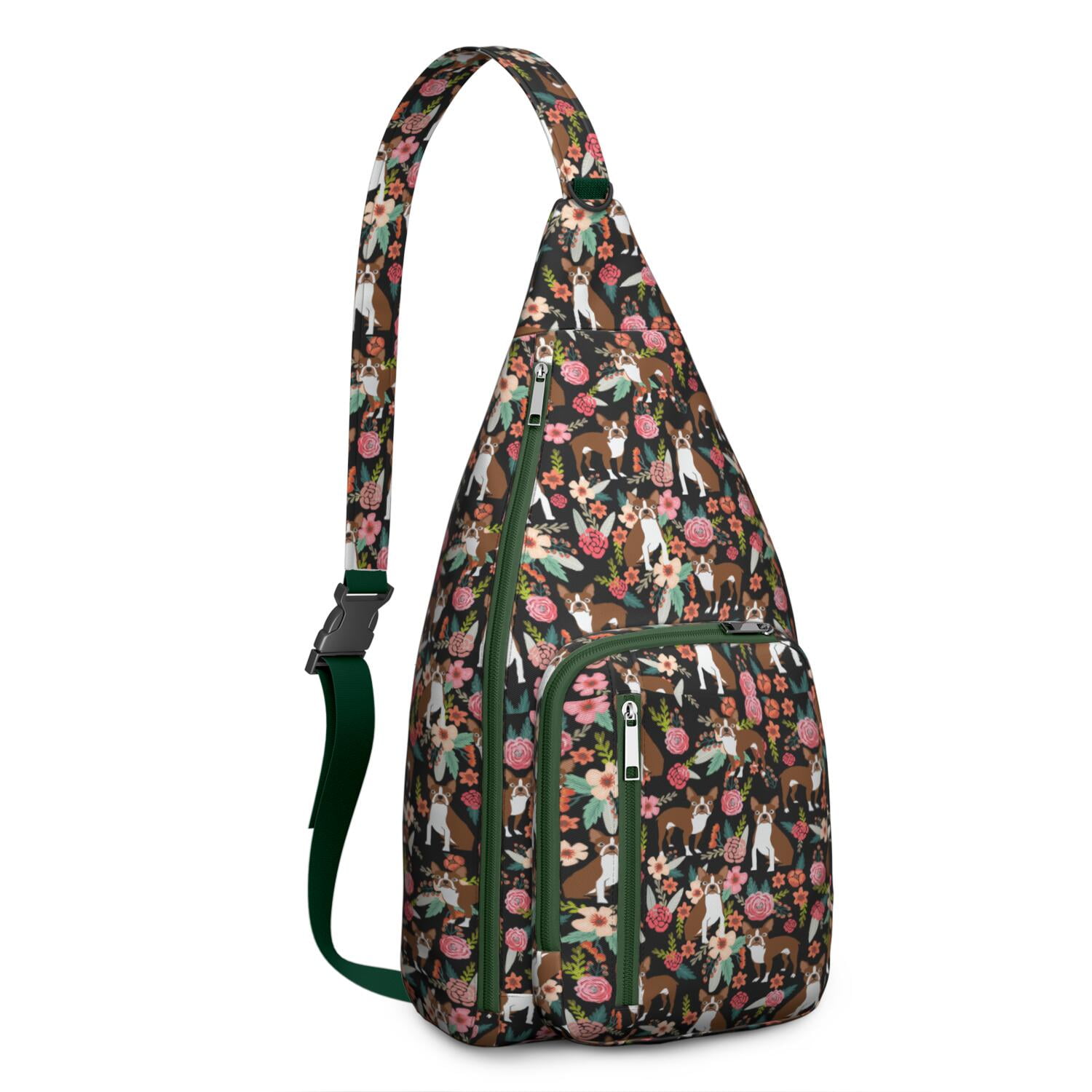 Paw Print Commuter Sling - Dog Inspired Shoulder Backpack, Compact for ...