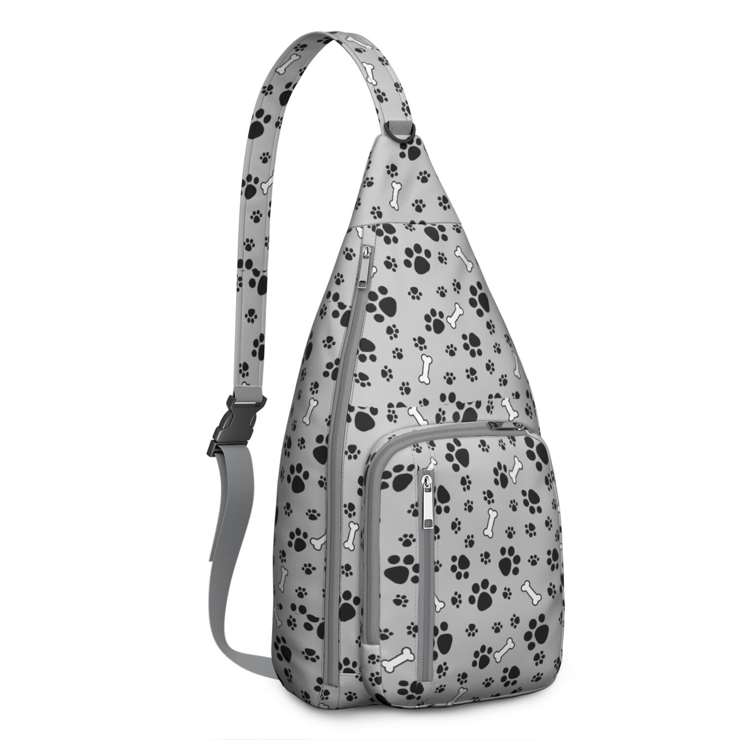 Paw Print Commuter Sling - Dog Inspired Shoulder Backpack, Compact for ...
