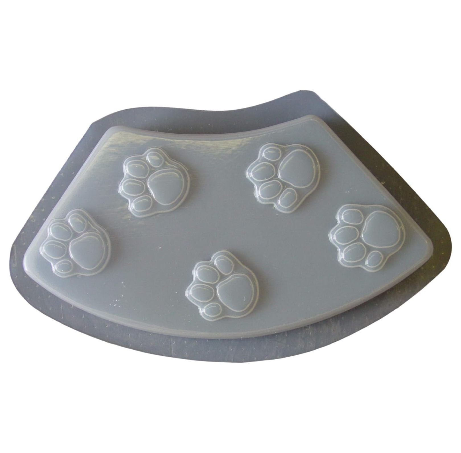 Paw Print Curve Border Edging Plastic Craft Mold use with Concrete or ...