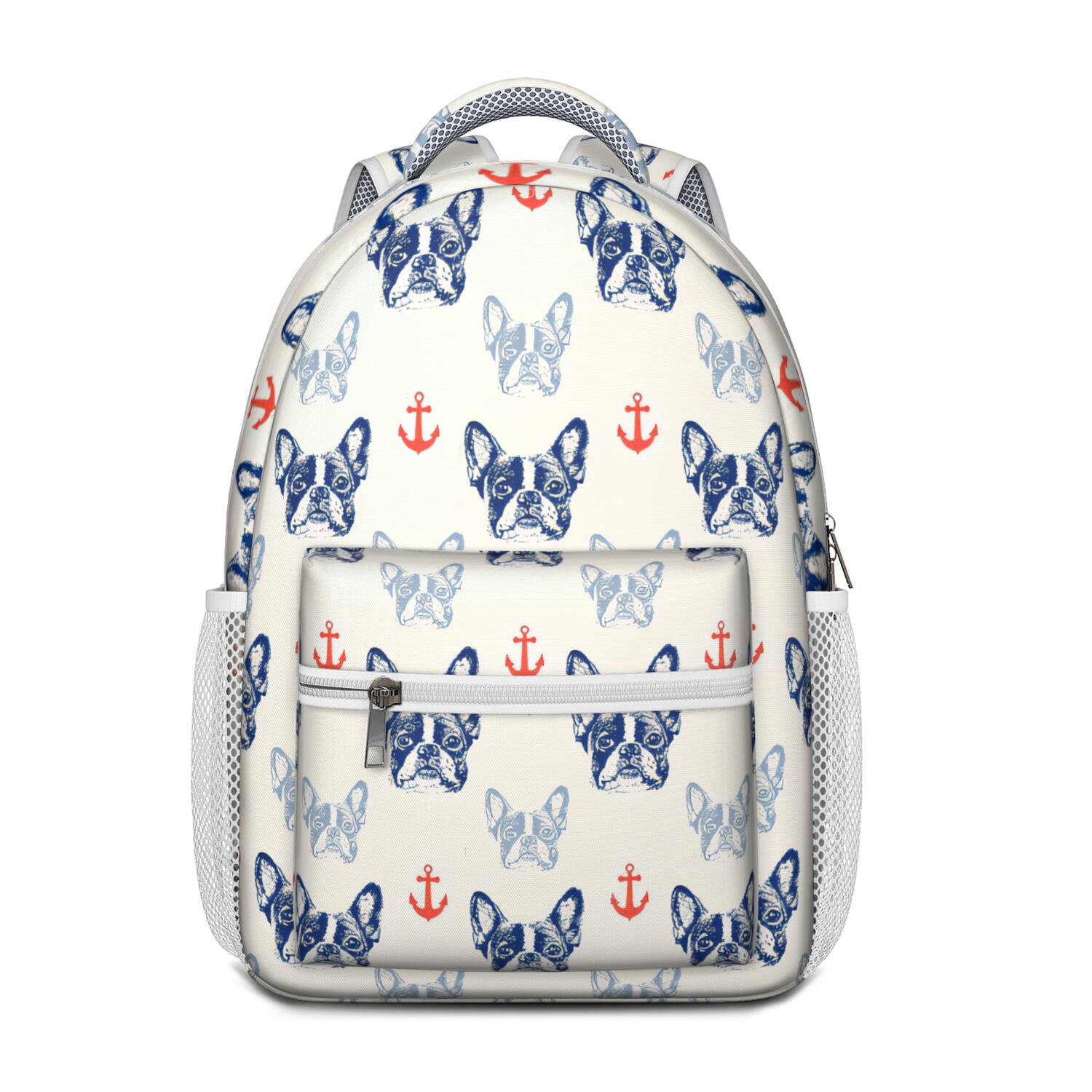 Paw Print Design Ergonomic Backpack - Organized Storage & Spinal ...