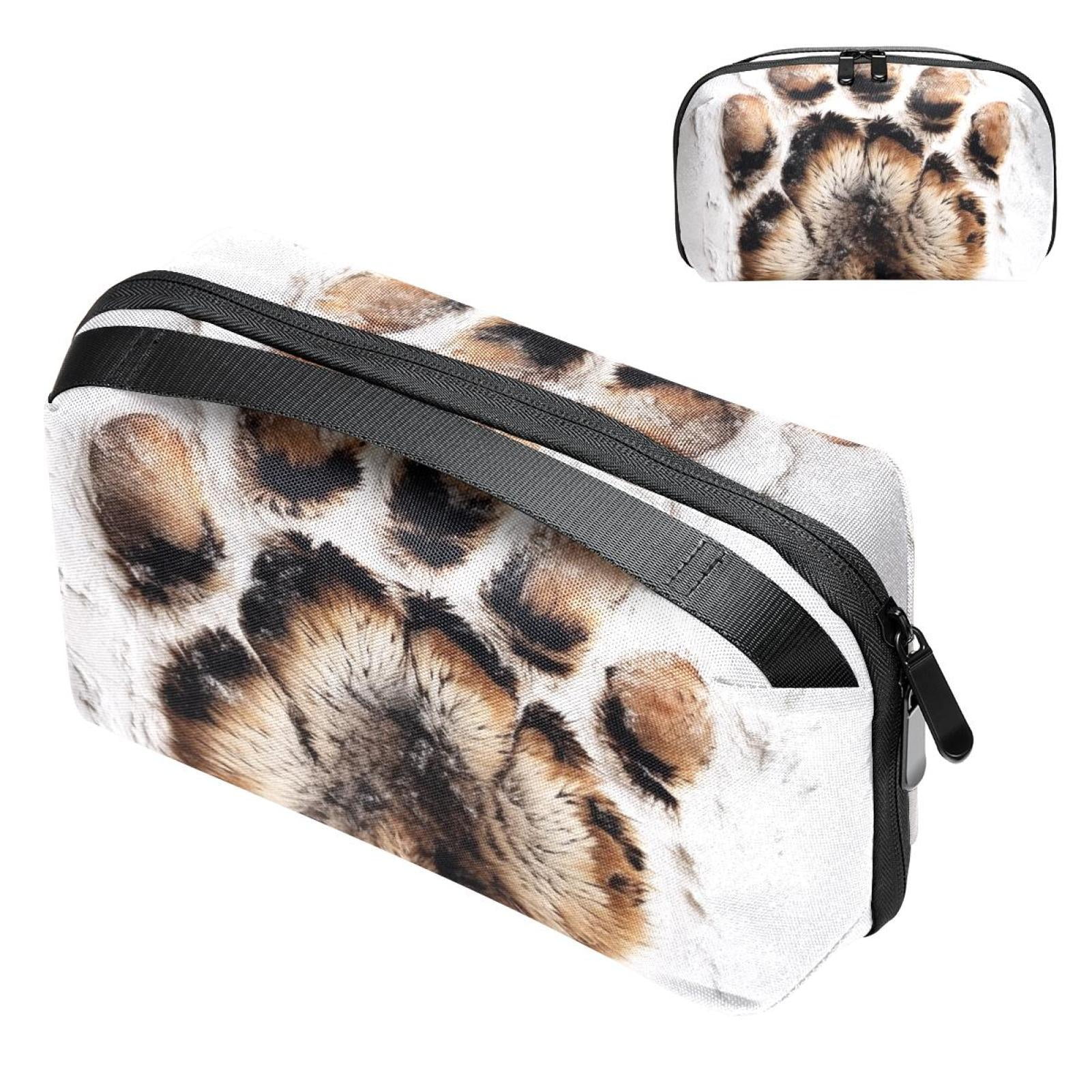 Paw Print Digital Bag Organizer Travel Case with Oxford Fabric ...