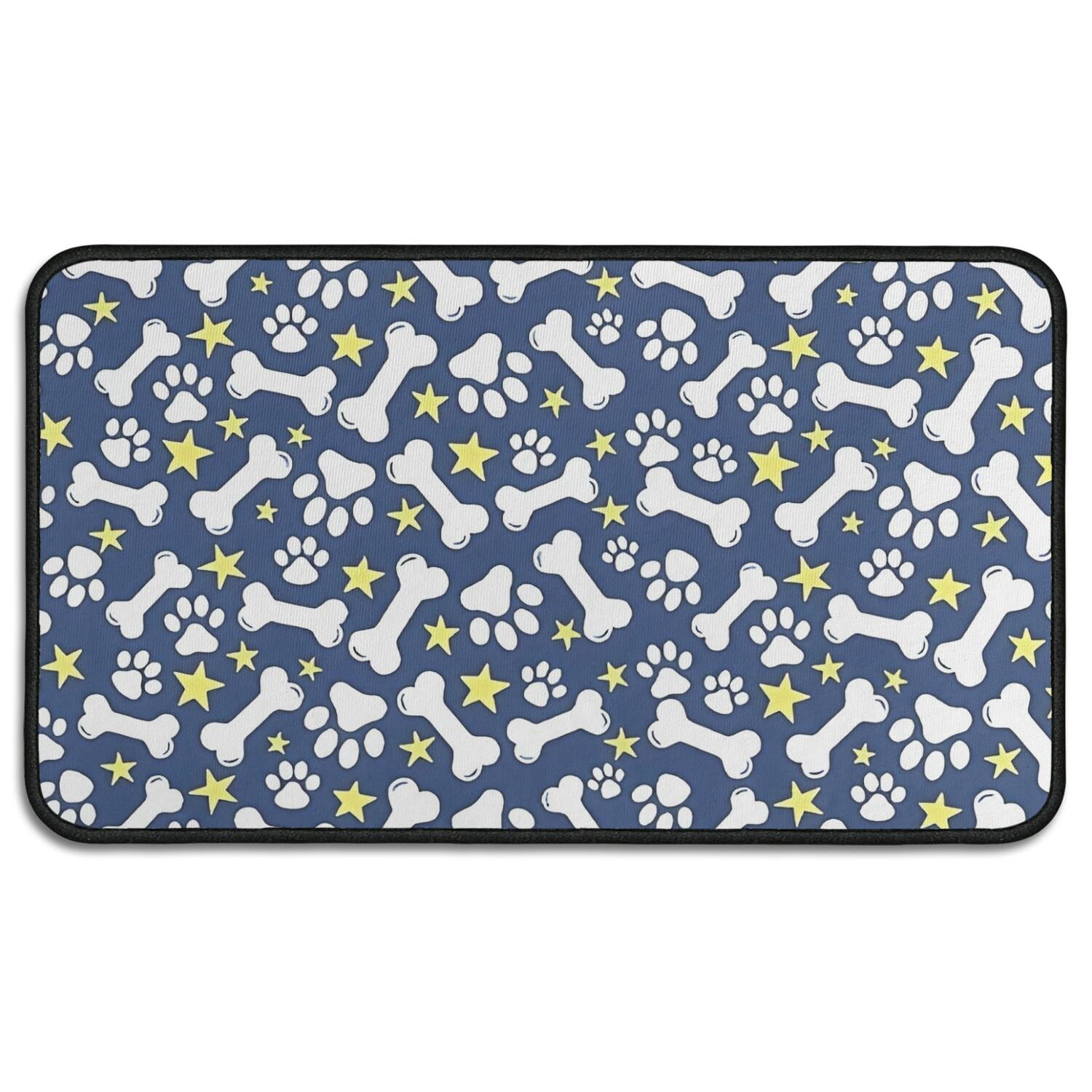 Paw Print Dog Bone Door Rugs,Washable Non Slip Door Mats Indoor ...