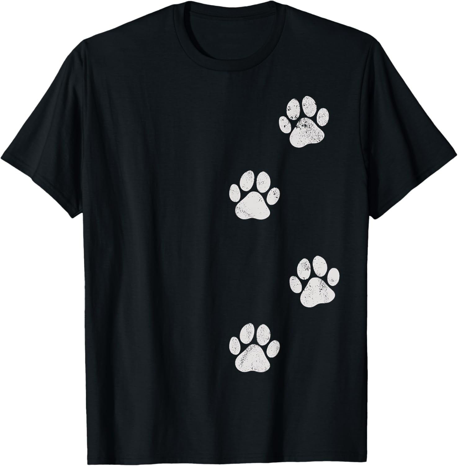 Paw Print Dog Cat Pet Lover T-Shirt - Walmart.com